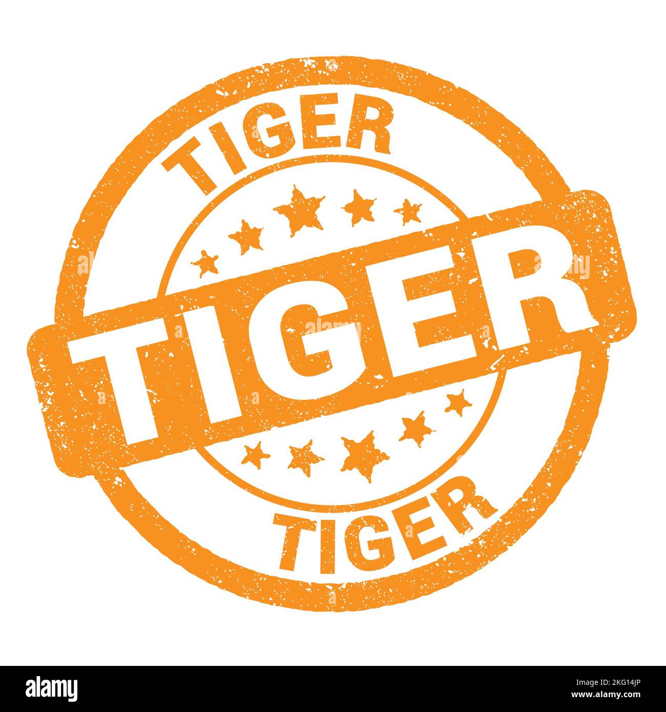 Orange tiger logo hi-res stock photography and images - Alamy