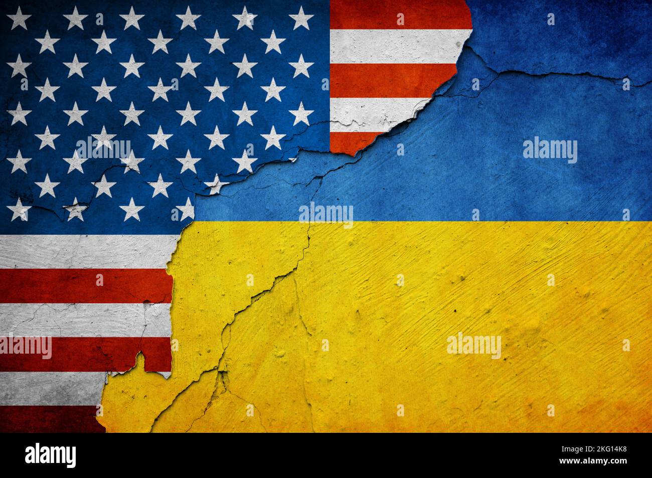 USA and Ukraine flags. International relations Stock Photo - Alamy