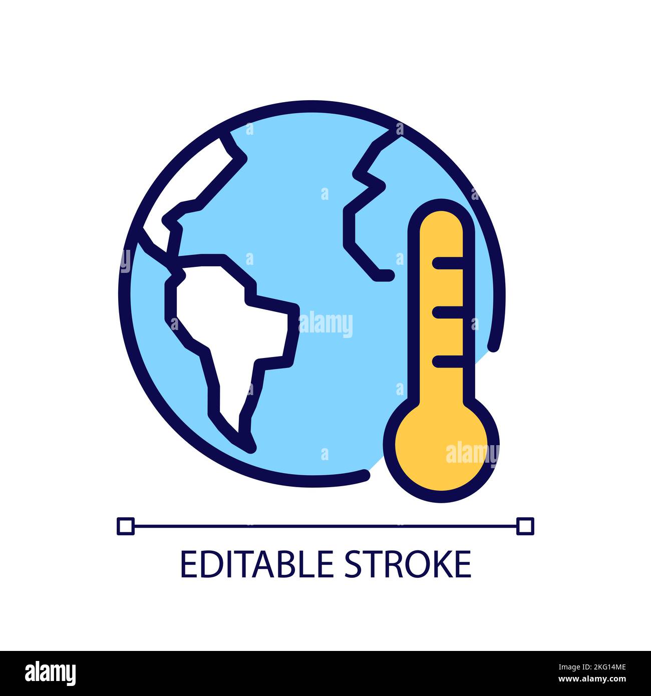 Global warming pixel perfect RGB color icon Stock Vector Image & Art ... Global warming pixel perfect RGB color icon Stock Vector Image & Art ...