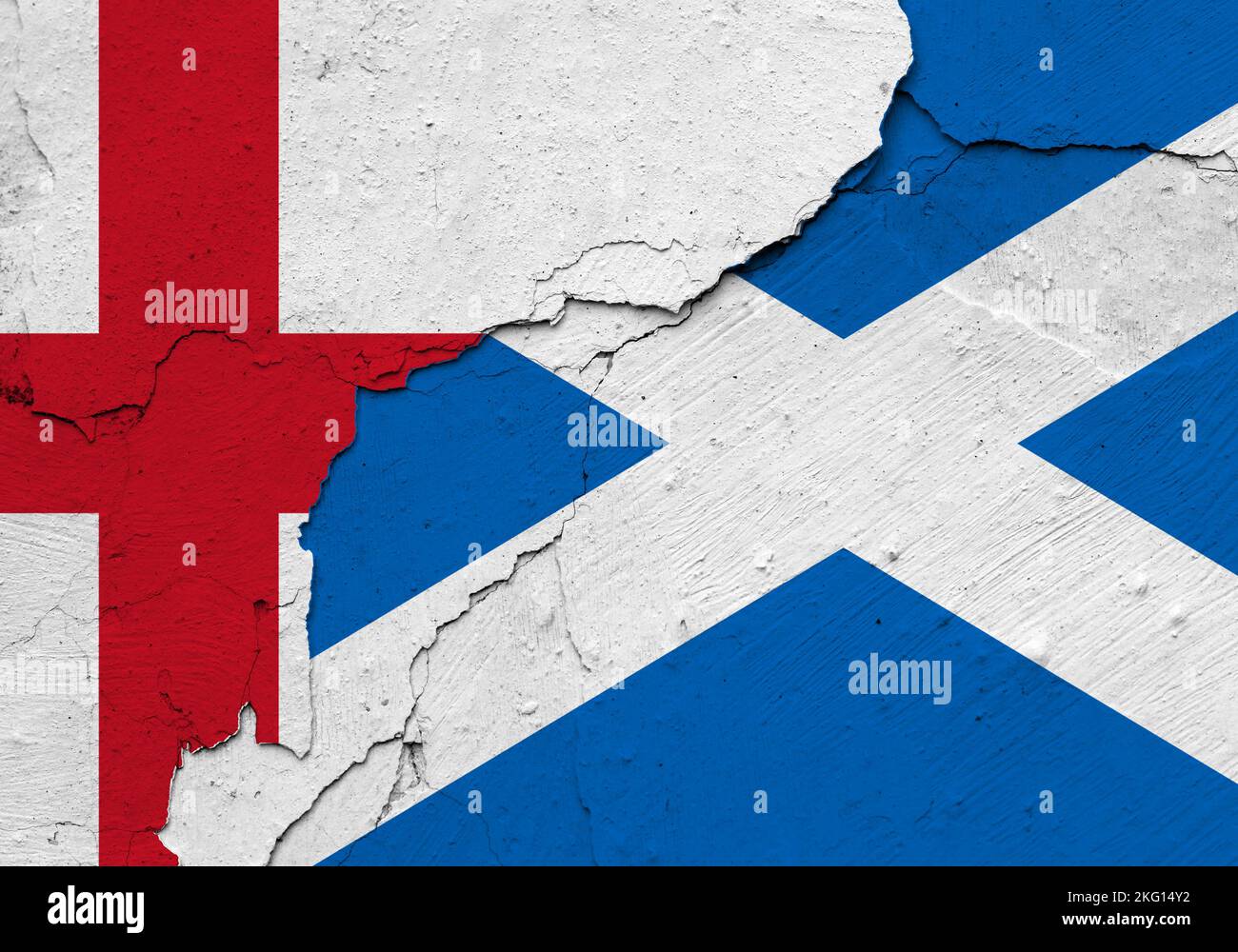 England and Scotland flags. International relations Stock Photo - Alamy England and Scotland flags. International relations Stock Photo - Alamy