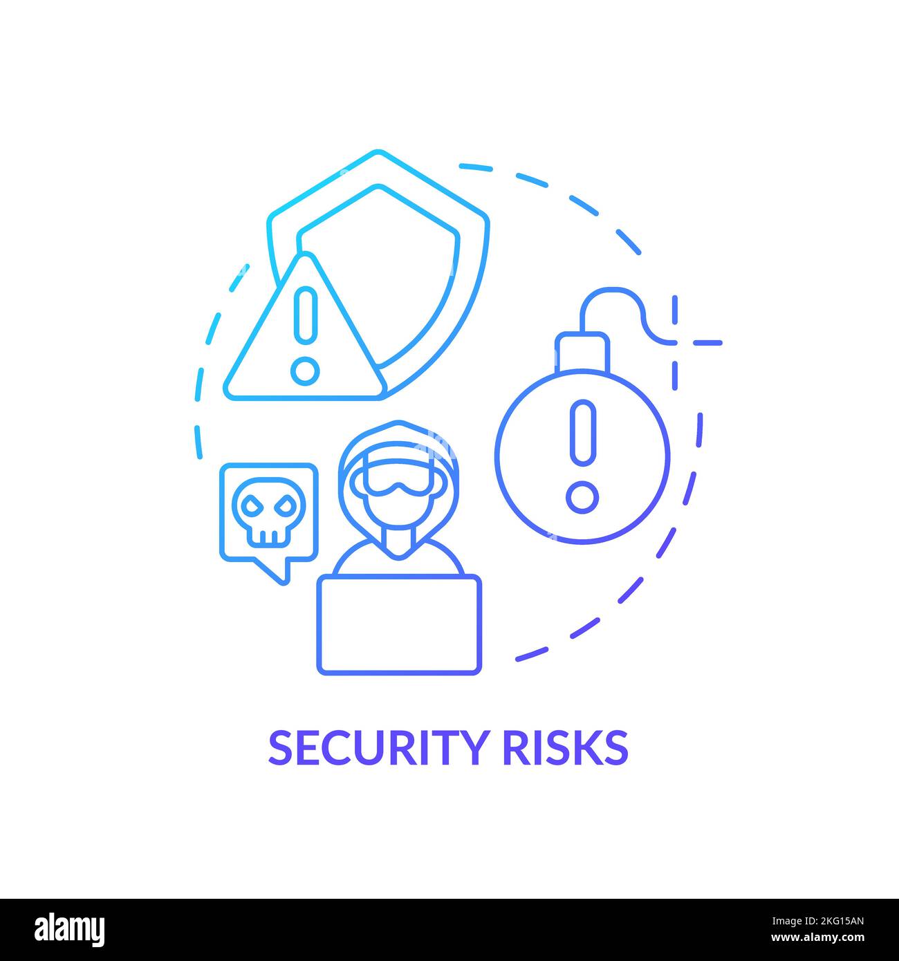 Security risks blue gradient concept icon Stock Vector Image & Art - Alamy Security risks blue gradient concept icon Stock Vector Image & Art - Alamy