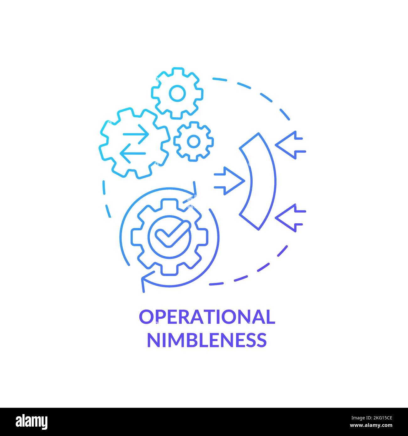 Operational nimbleness blue gradient concept icon Stock Vector Image ... Operational nimbleness blue gradient concept icon Stock Vector Image ...