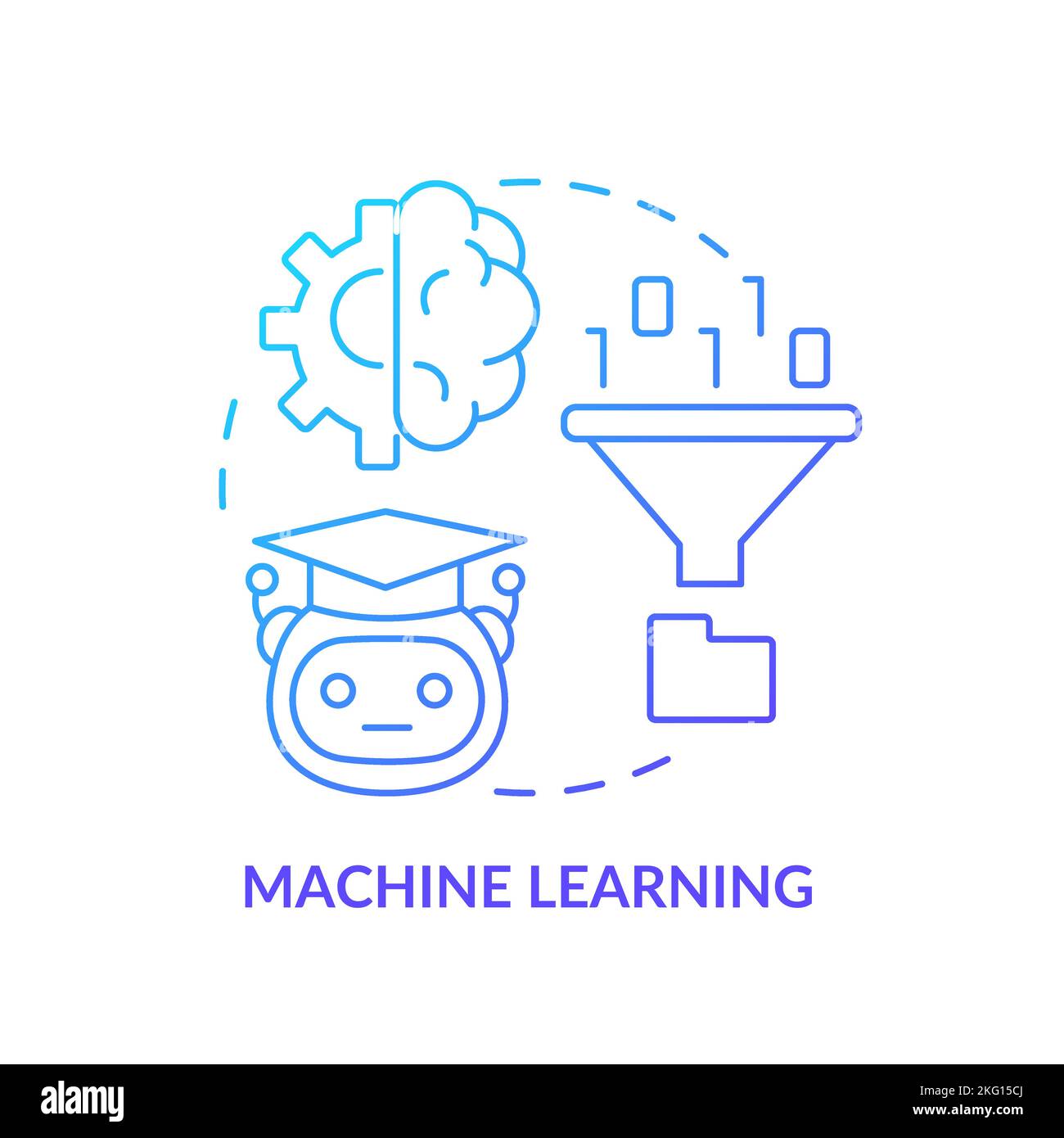 Machine learning blue gradient concept icon Stock Vector Image & Art ... Machine learning blue gradient concept icon Stock Vector Image & Art ...