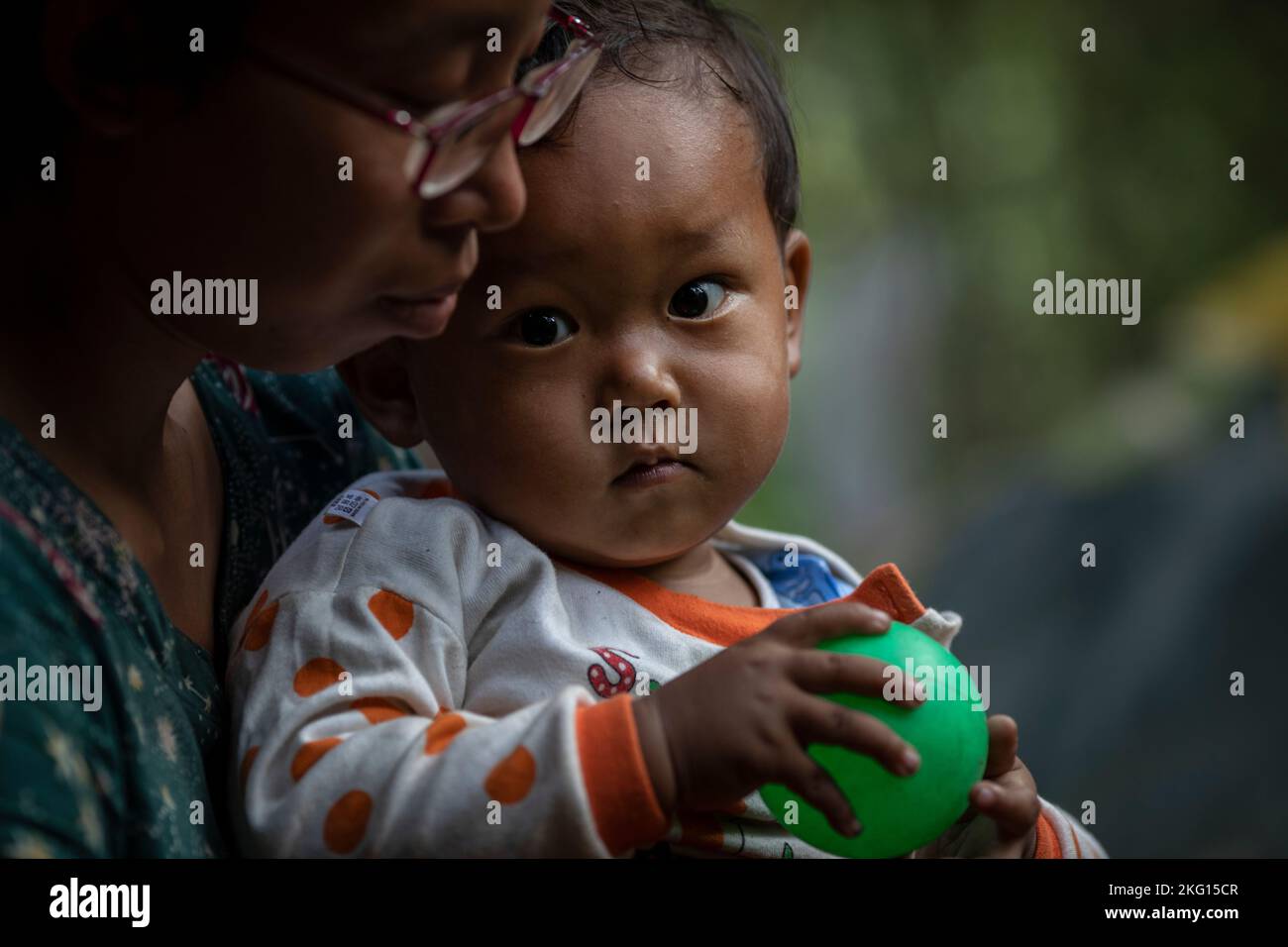 An internally displaced family recently arrives to safety in an IDP ...