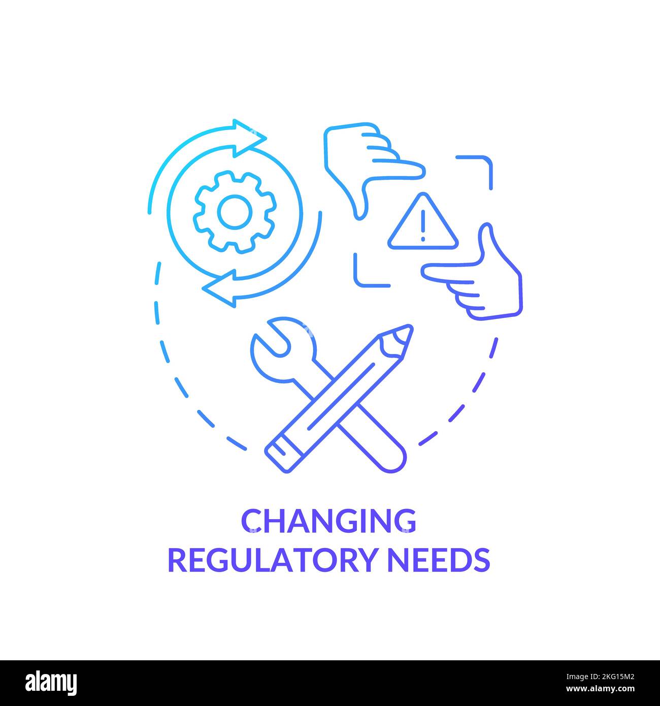 Changing regulatory needs blue gradient concept icon Stock Vector Image ... Changing regulatory needs blue gradient concept icon Stock Vector Image ...