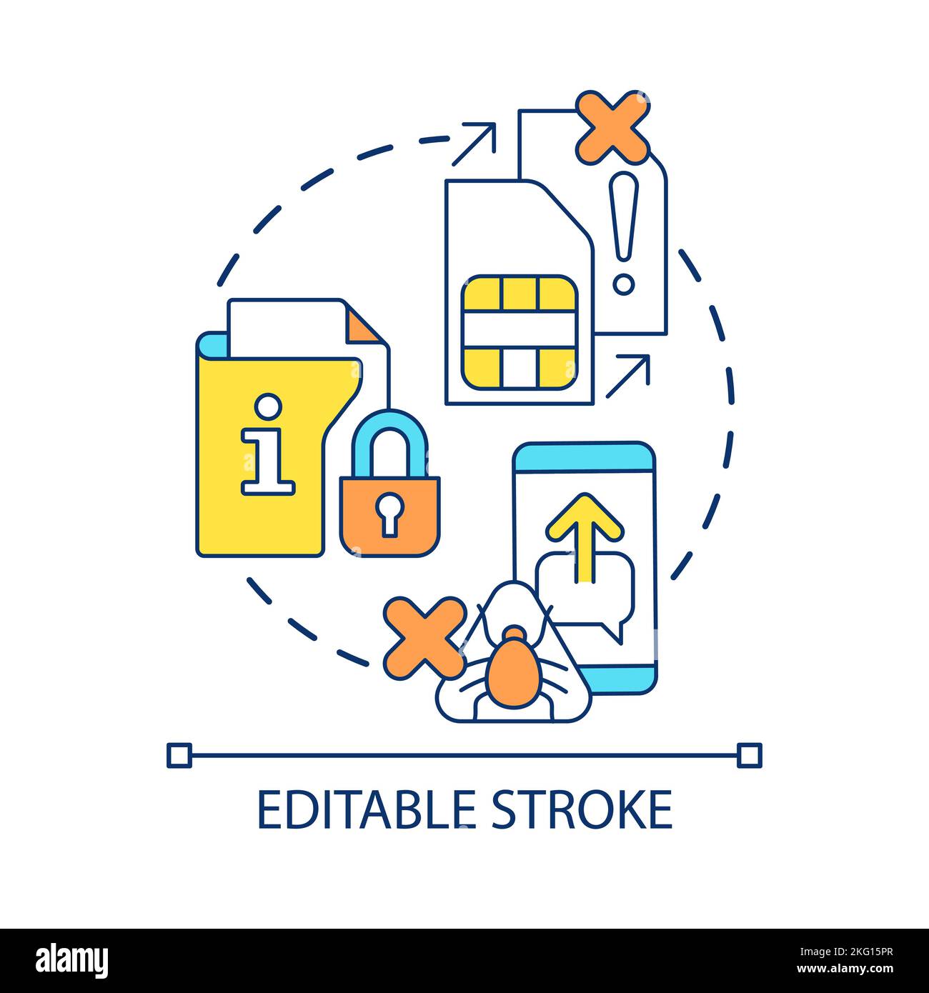 Mobile malware image Stock Vector Images - Alamy