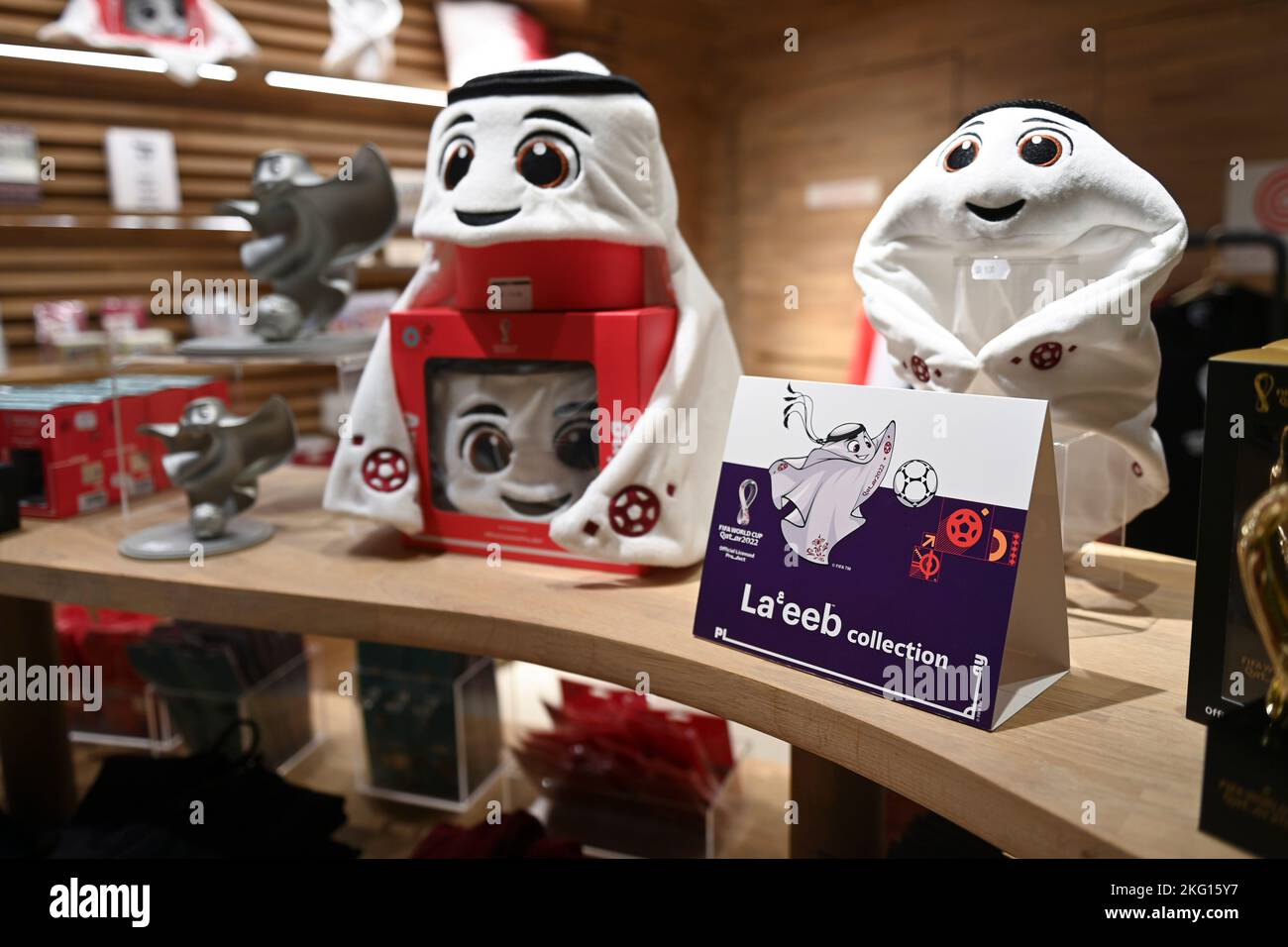 Beijing, Qatar. 13th Nov, 2022. FIFA World Cup Qatar 2022 mascot ...