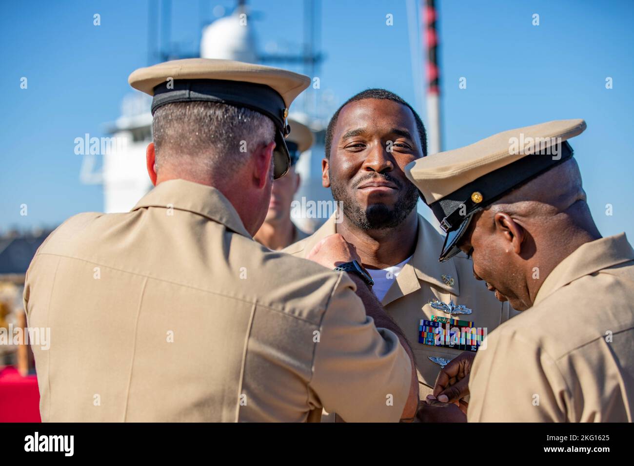 Chief Operations Specialist Michael Moore, assigned to the Arleigh ...