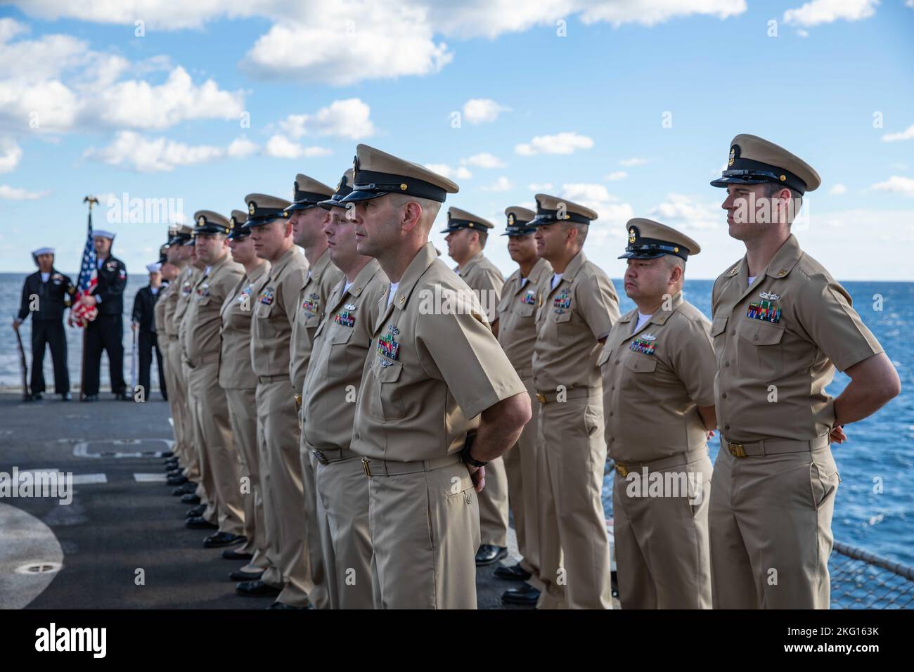 221021-N-LK647-1130 ATLANTIC OCEAN—The chief’s mess aboard the ...