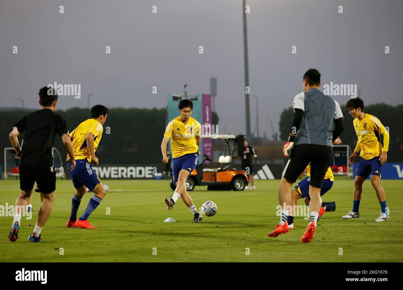 Doha, Qatar. 19th Nov, 2022. Daichi Kamada (JPN) Football/Soccer : Japan national team training ...