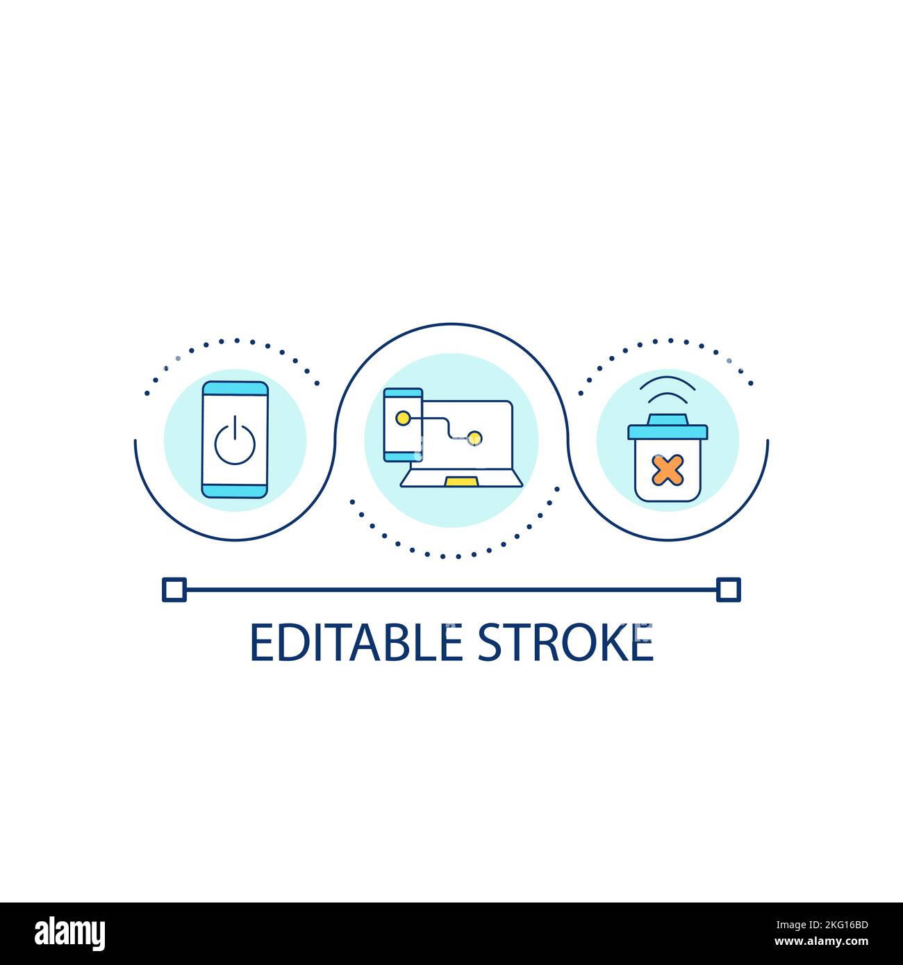 Secure connection loop concept icon Stock Vector Image & Art - Alamy
