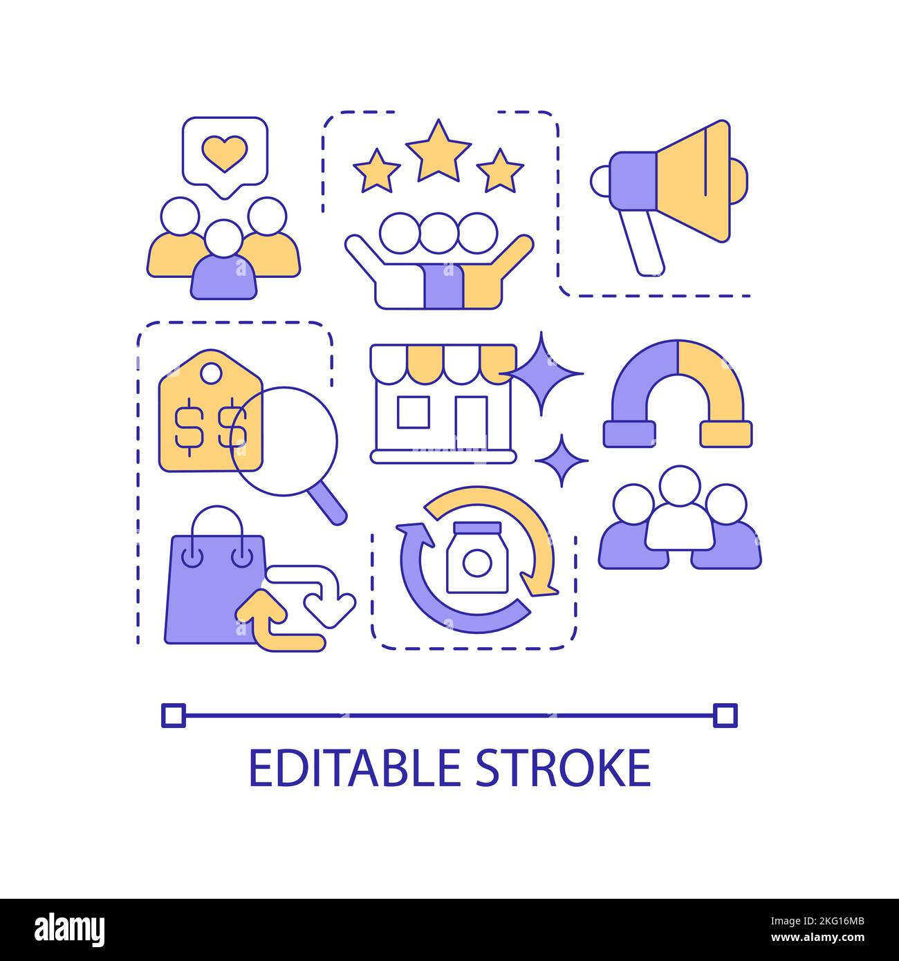 Compete for customers Stock Vector Images - Alamy