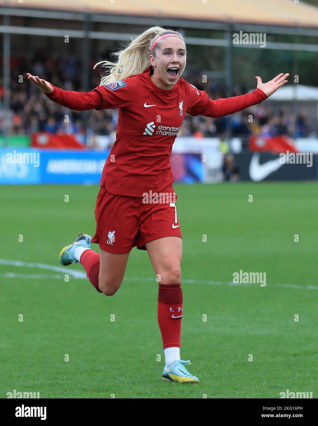 Goal Missy Bo Kearns Of Liverpool Women Celebrates Her Goal During