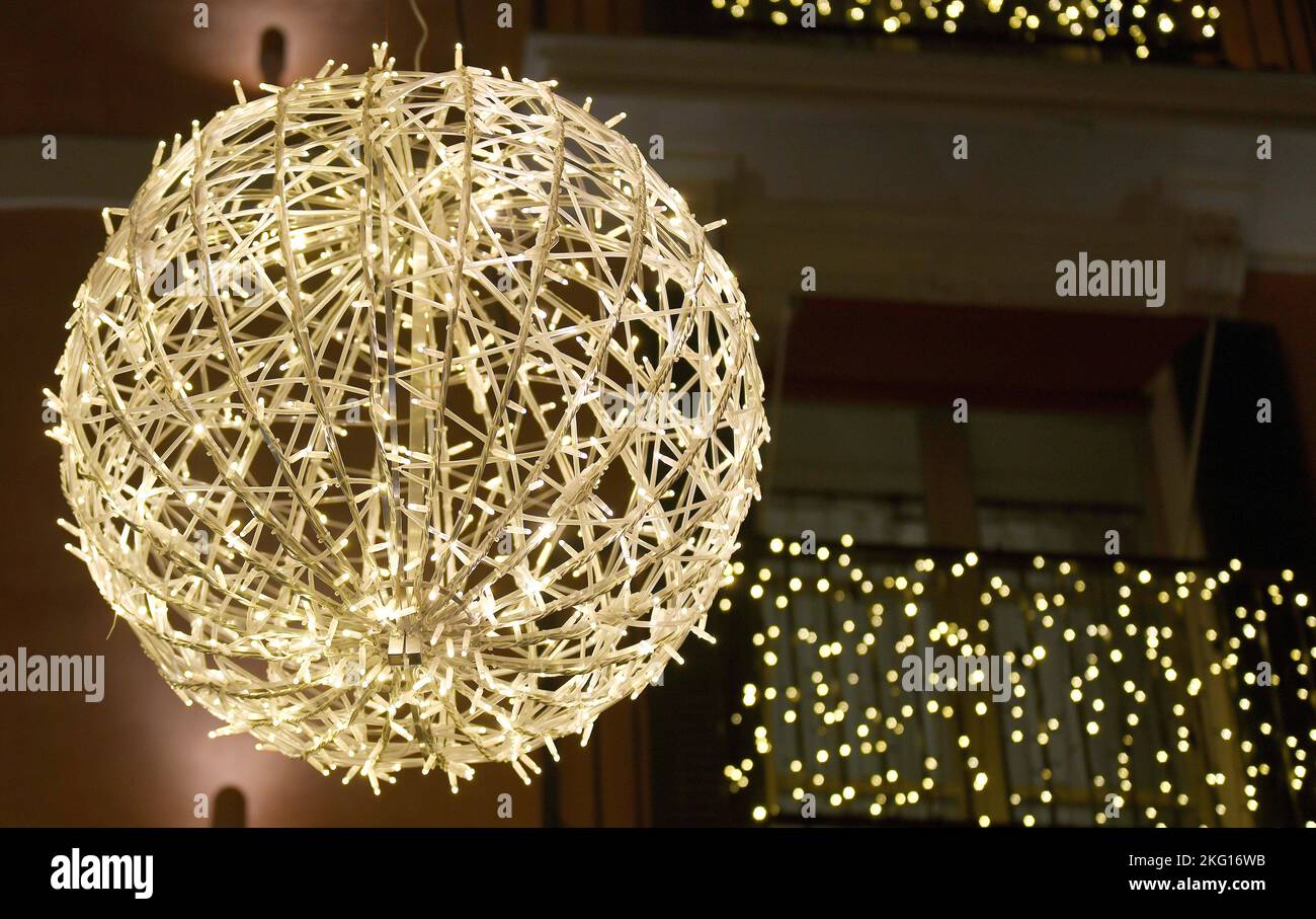 Palma, Mallorca, Spain, 20th November 2022. Christmas illumination at ...