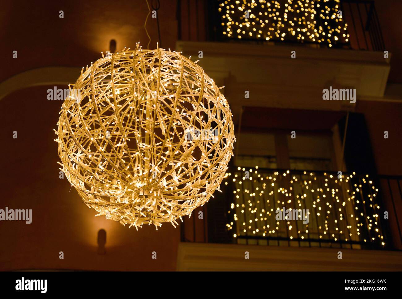 Palma, Mallorca, Spain, 20th November 2022. Christmas illumination at ...