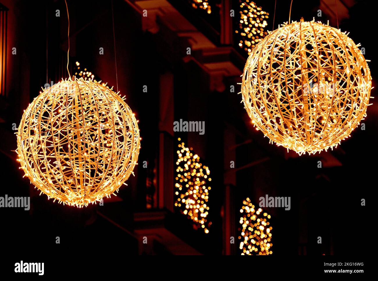 Palma, Mallorca, Spain, 20th November 2022. Christmas illumination at ...