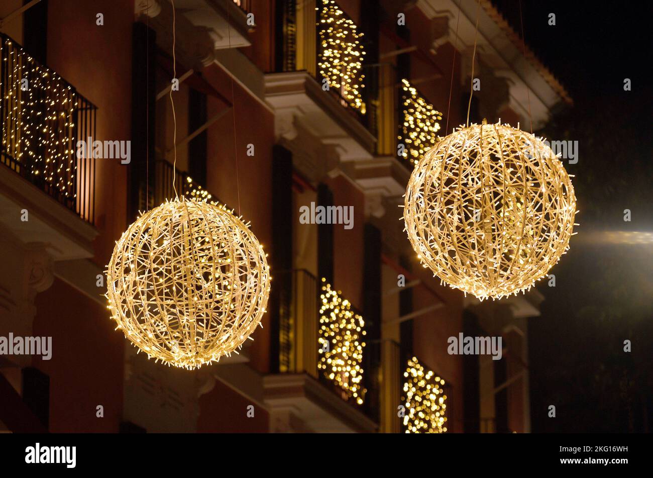 Palma, Mallorca, Spain, 20th November 2022. Christmas illumination at ...