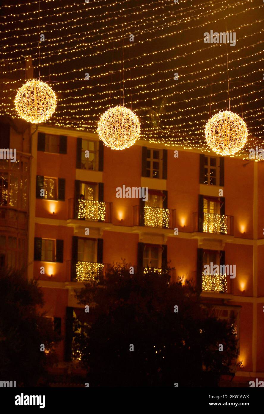 Palma, Mallorca, Spain, 20th November 2022. Christmas illumination at ...