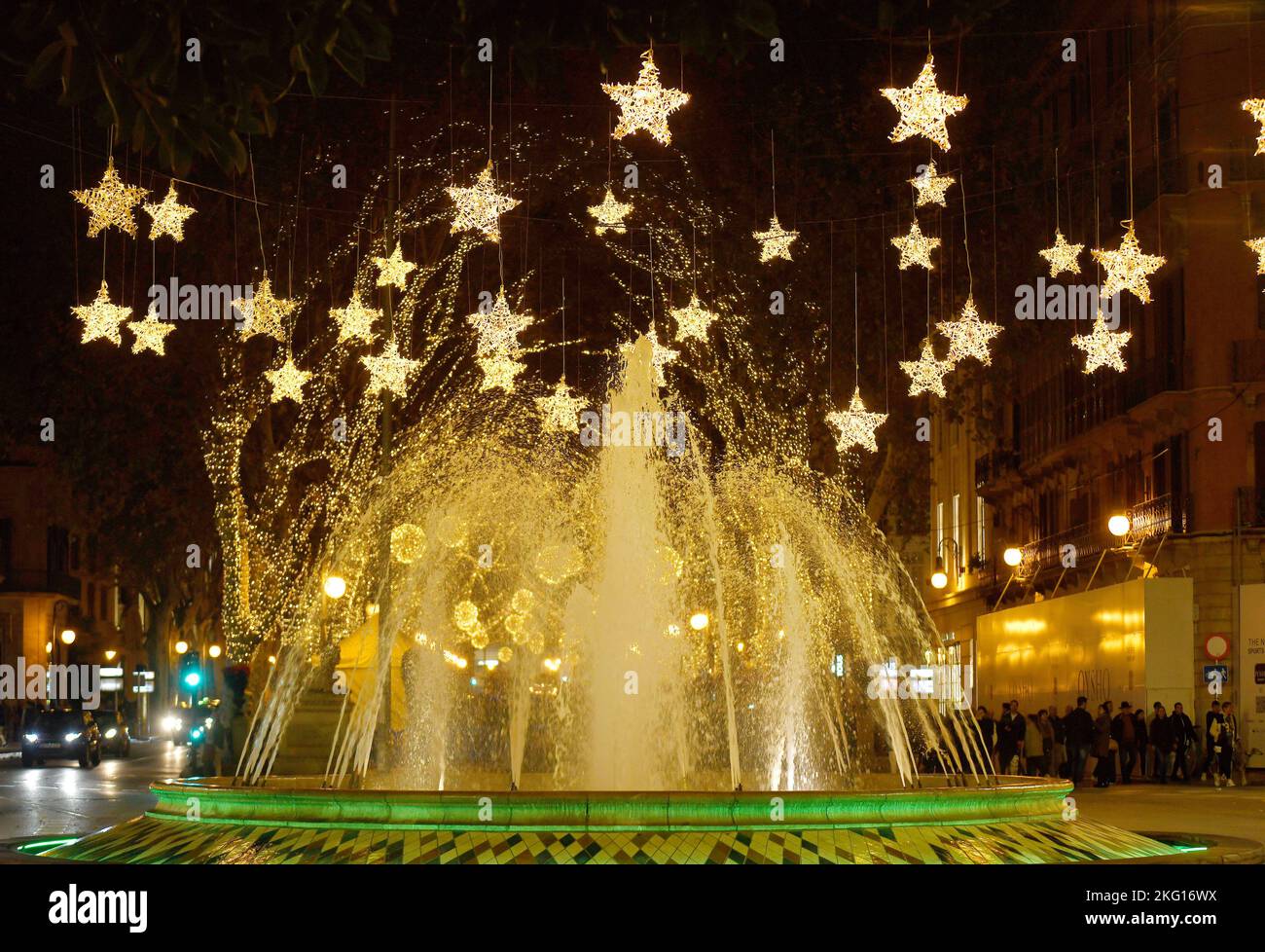 Palma, Mallorca, Spain, 20th November 2022. Christmas illumination at ...