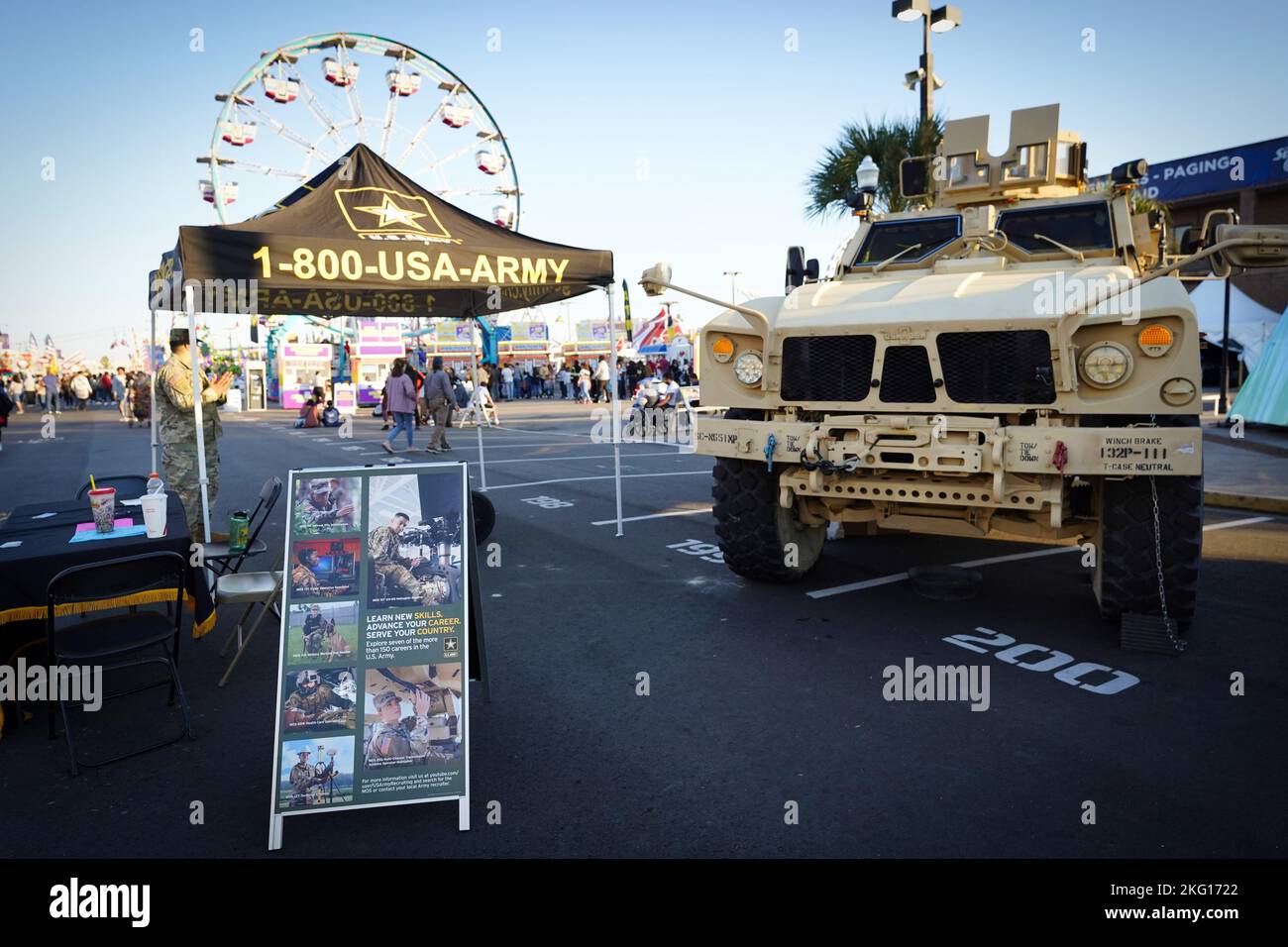 The United States Army and Army Reserve await interaction with fair ...