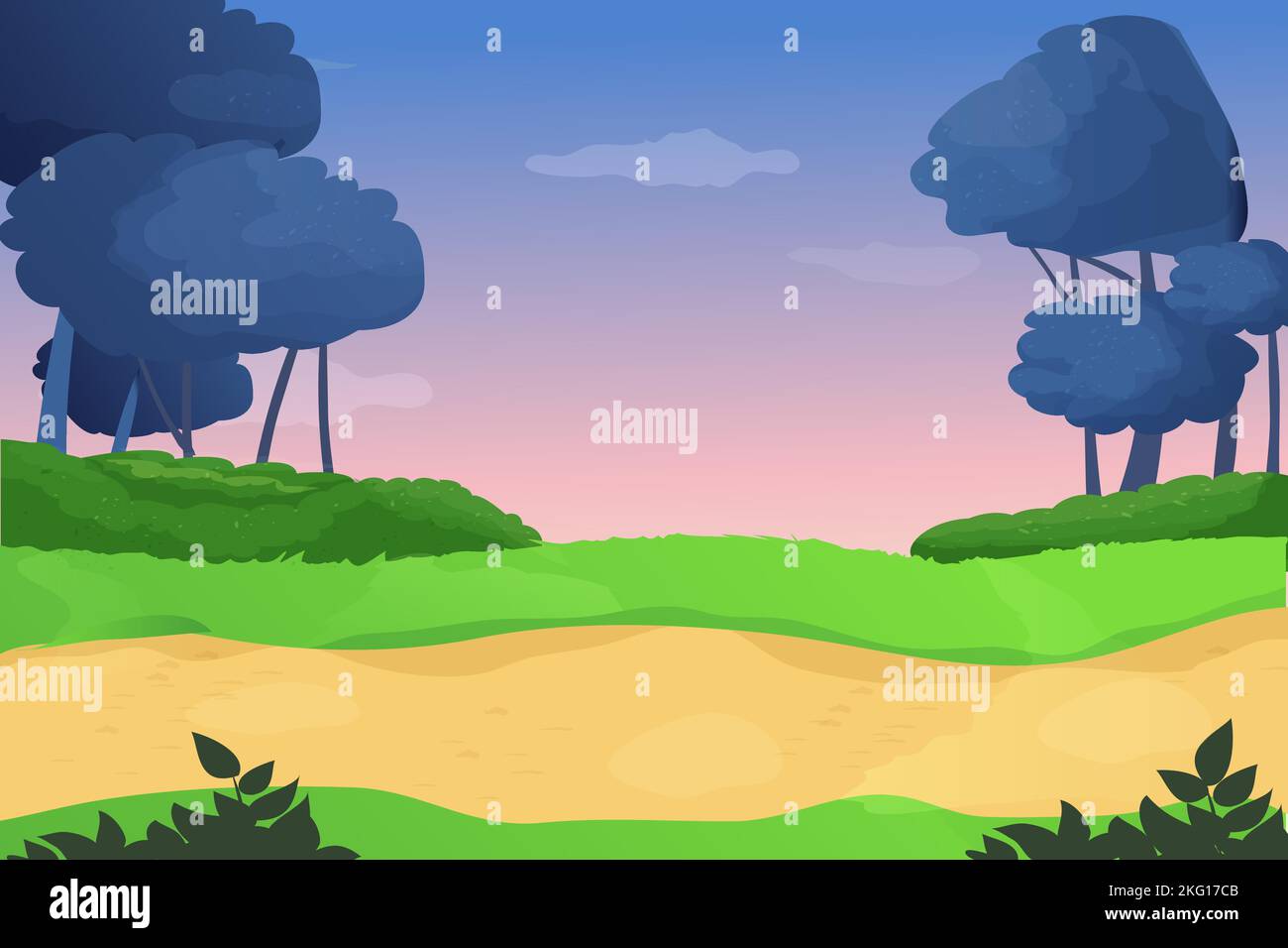 Beautiful landscape road in background Stock Vector Images - Alamy