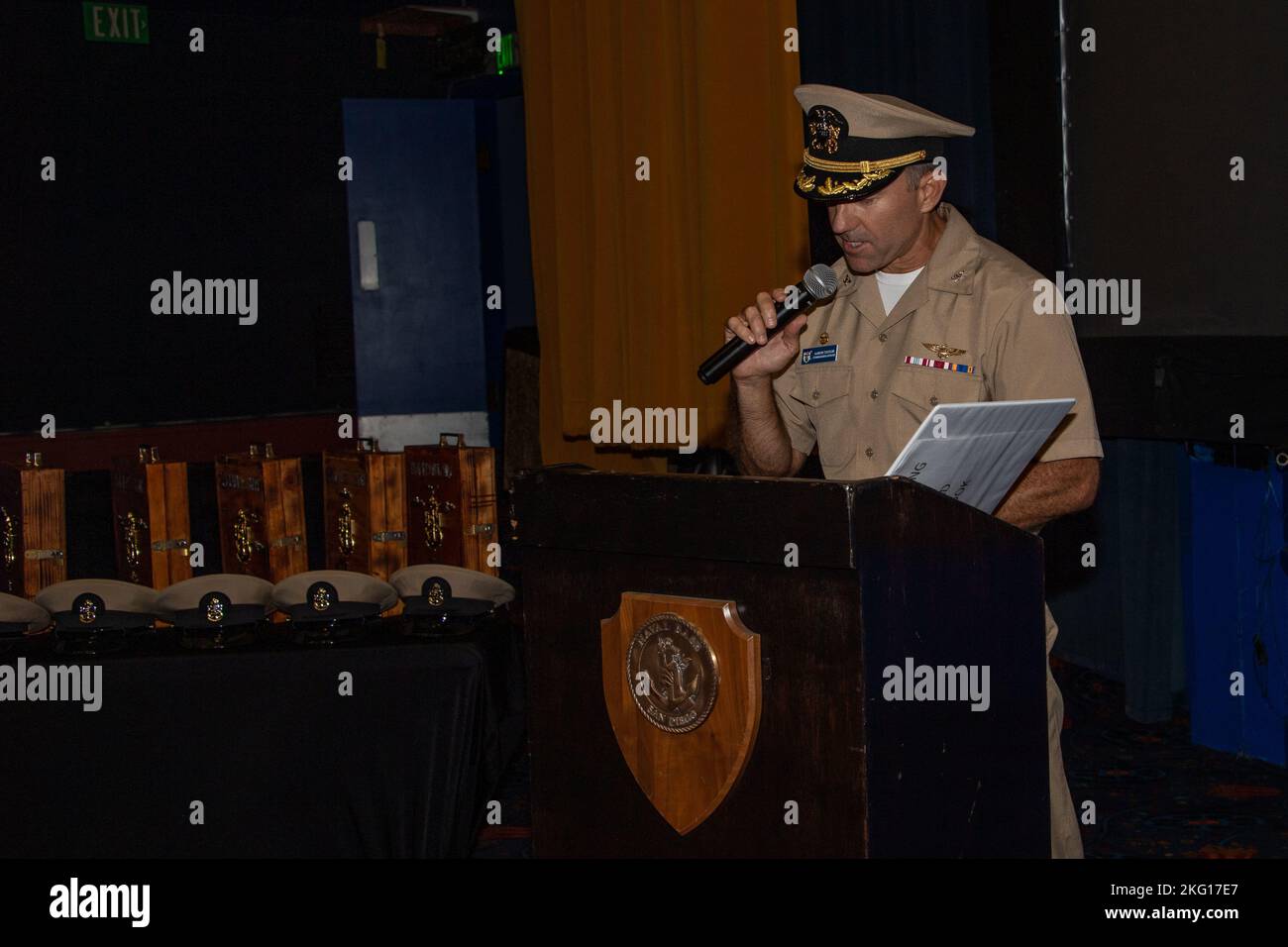 SAN DIEGO (Oct. 21, 2022) Capt. Aaron Taylor, commanding officer of ...