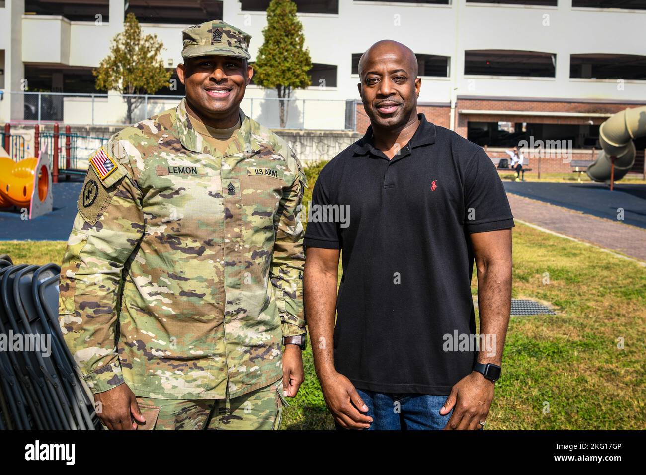U.S. Army Command Sgt. Maj. Benjamin Lemon, the U.S. Army Garrison ...