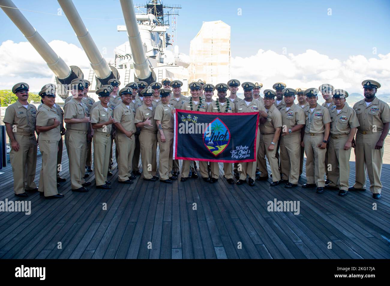 HONOLULU (Oct. 21, 2022) – Chiefs assigned to the Emory S. Land-class ...