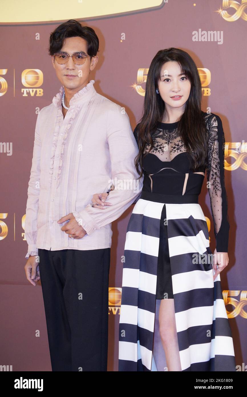 Hong Kong actor Shaun Tam Chun Yin and Hong Kong actress Rosina Lam ...