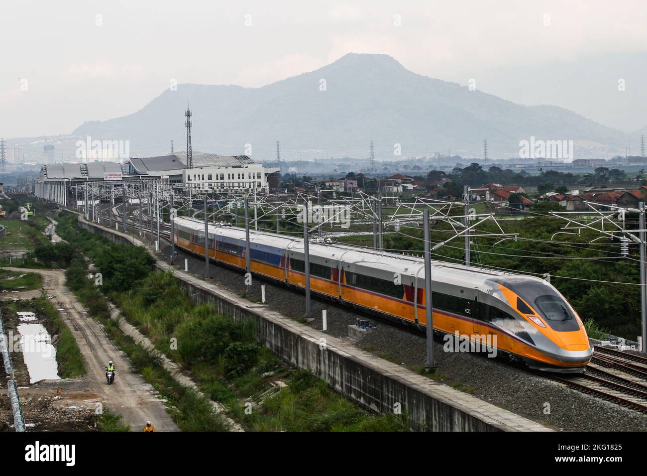 November 16, 2022, Bandung, West Java, Indonesia: Jakarta Bandung High-Speed Train (KCJB) or ...