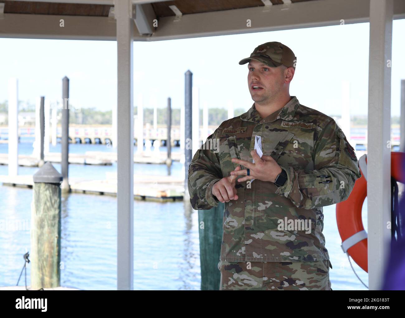 U.S. Air Force Maj. Jacob Pfannenstiel, 81st Force Support Squadron ...