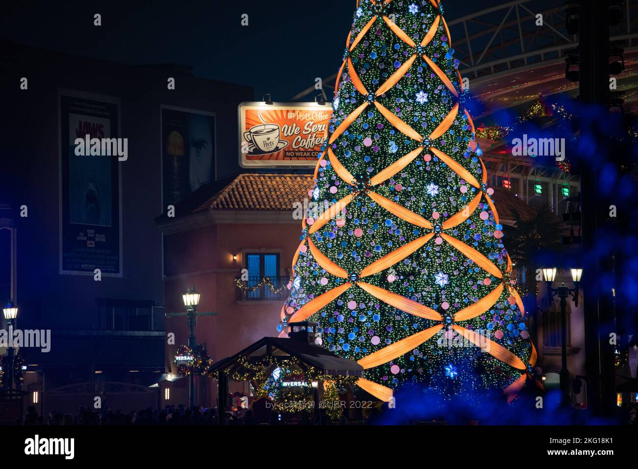 The giant Christmas Tree of the "Winter Holiday" themed activity on ...