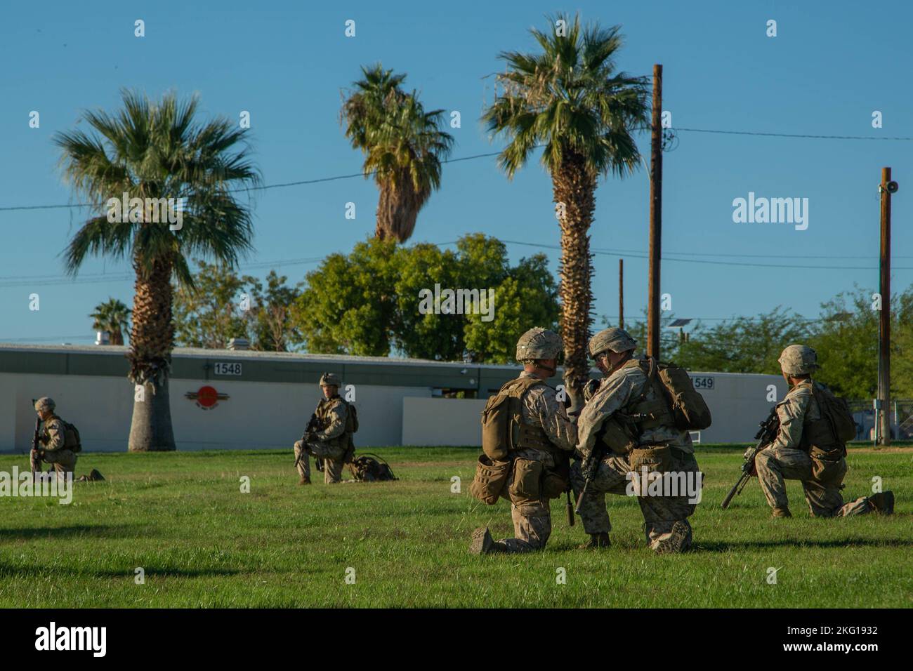 U.S. Marine Corps infantrymen with 2nd Battalion, 7th Marine Regiment ...