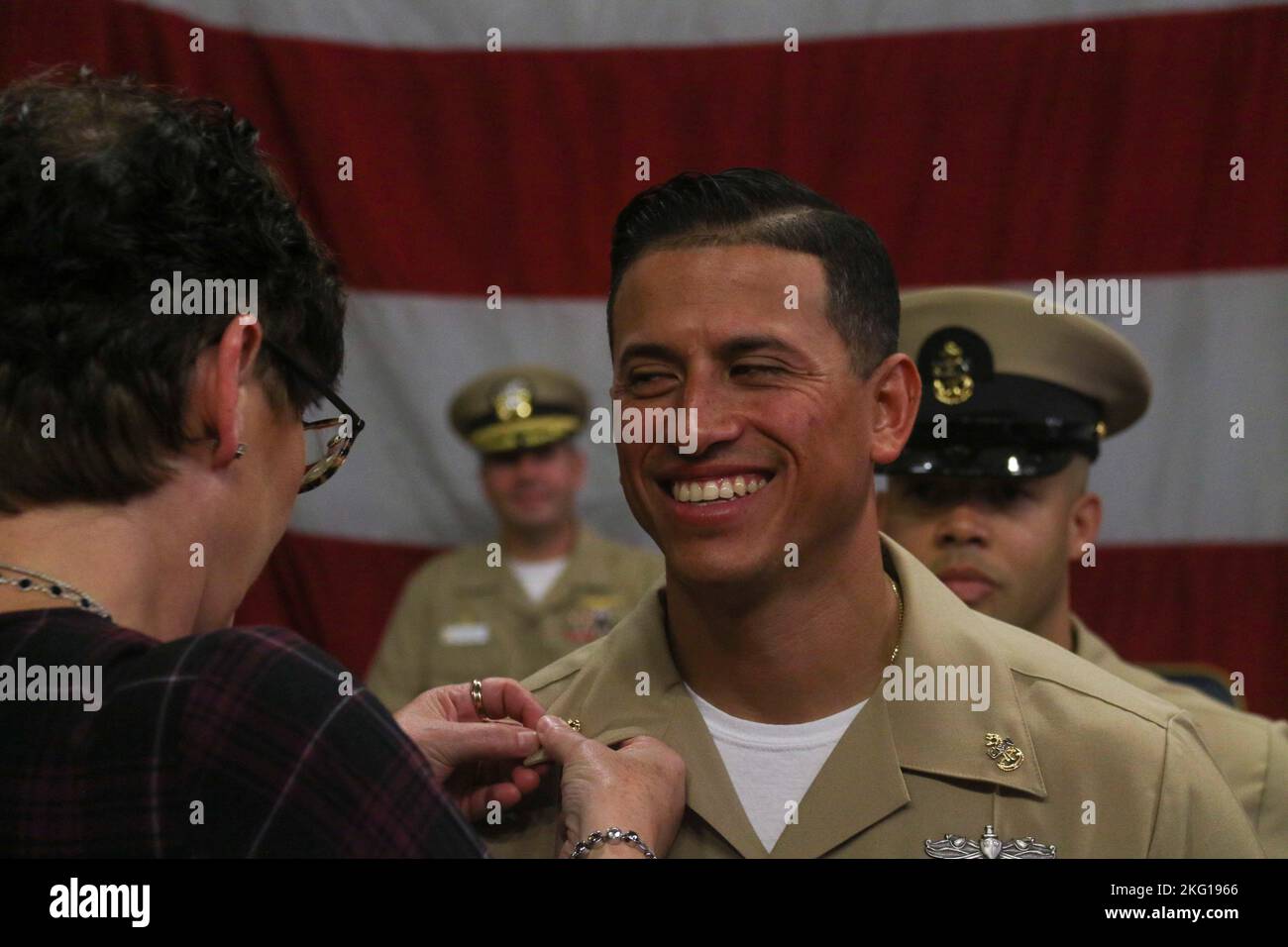 SAN DIEGO (Oct. 21, 2022) Newly pinned Chief Hospital Corpsman Fernando ...