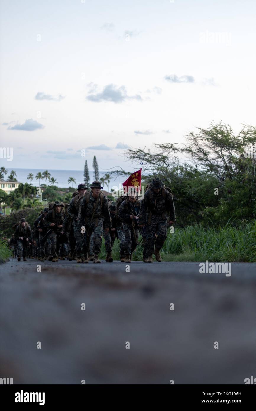 U.S. Marines with 3d Marine Littoral Regiment Headquarters, 3d Marine ...