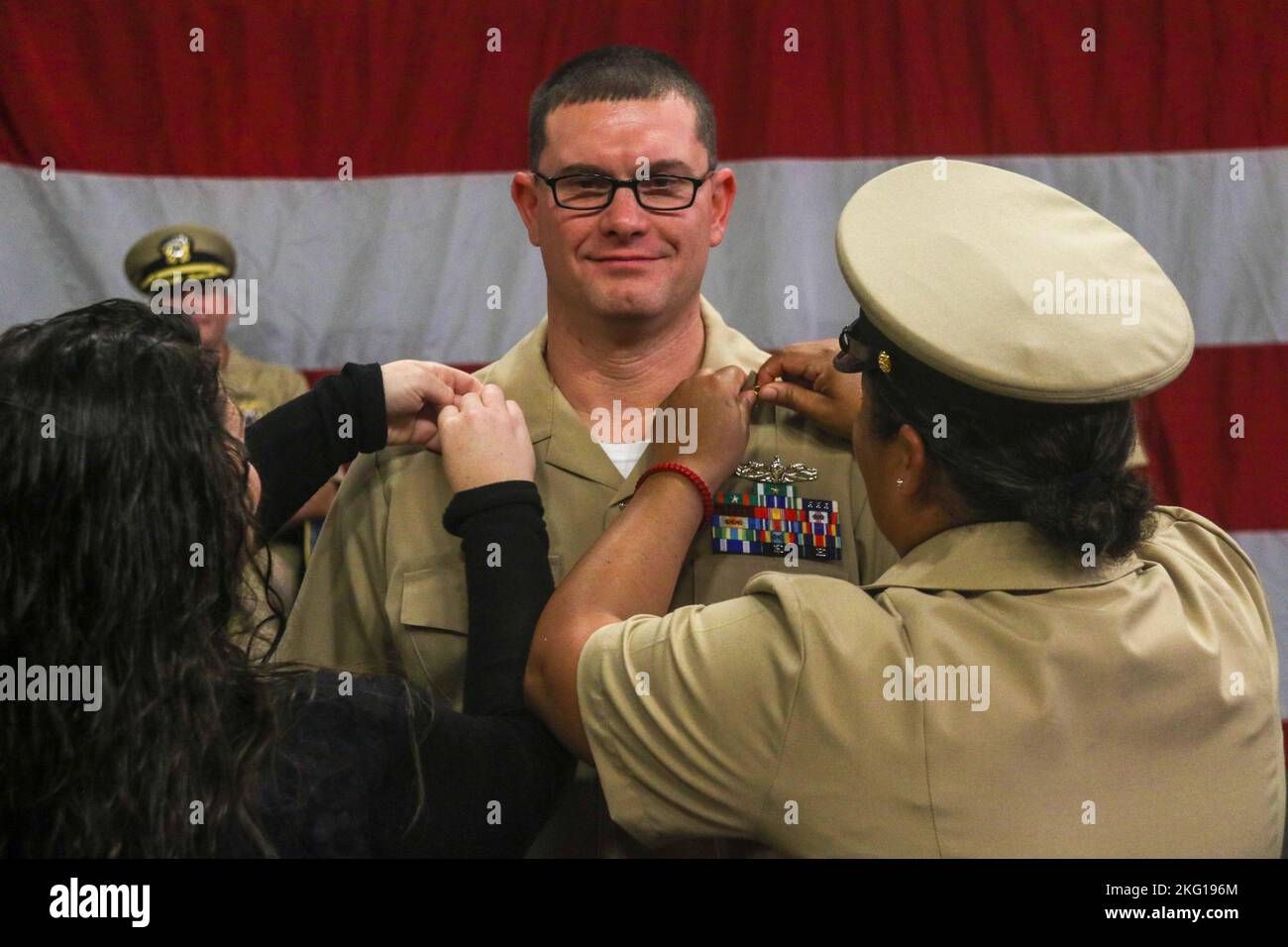 SAN DIEGO (Oct. 21, 2022) Newly pinned Chief Operations Specialist ...