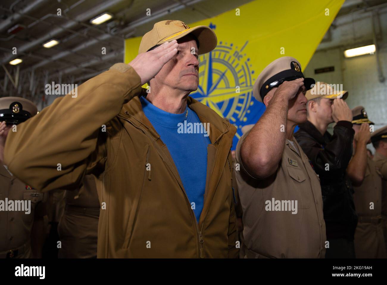 Rear Adm. Greg Huffman, commander, Carrier Strike Group (CSG) 12 ...