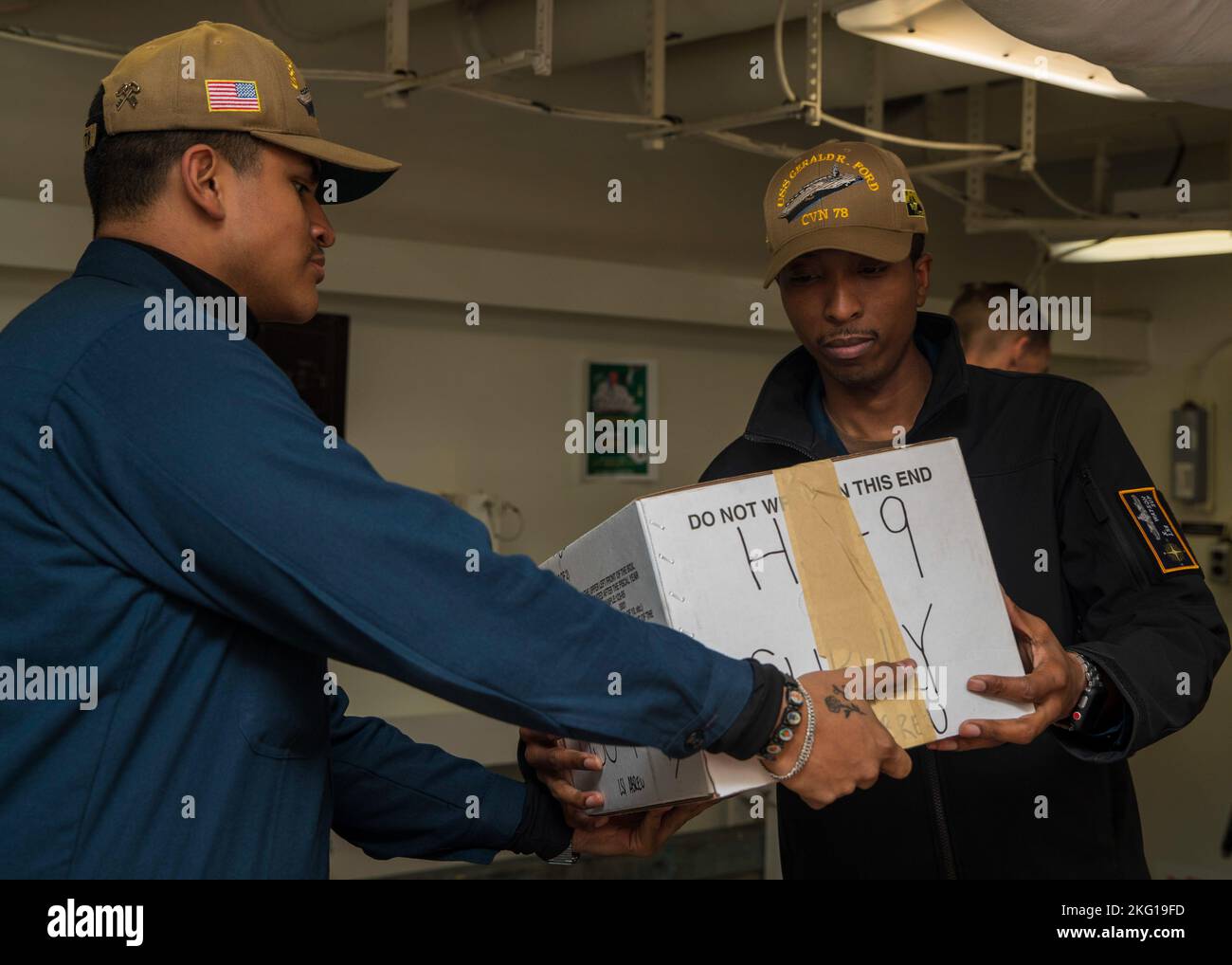 Logistics Specialist Seaman Brian Montano, from Washington, and ...