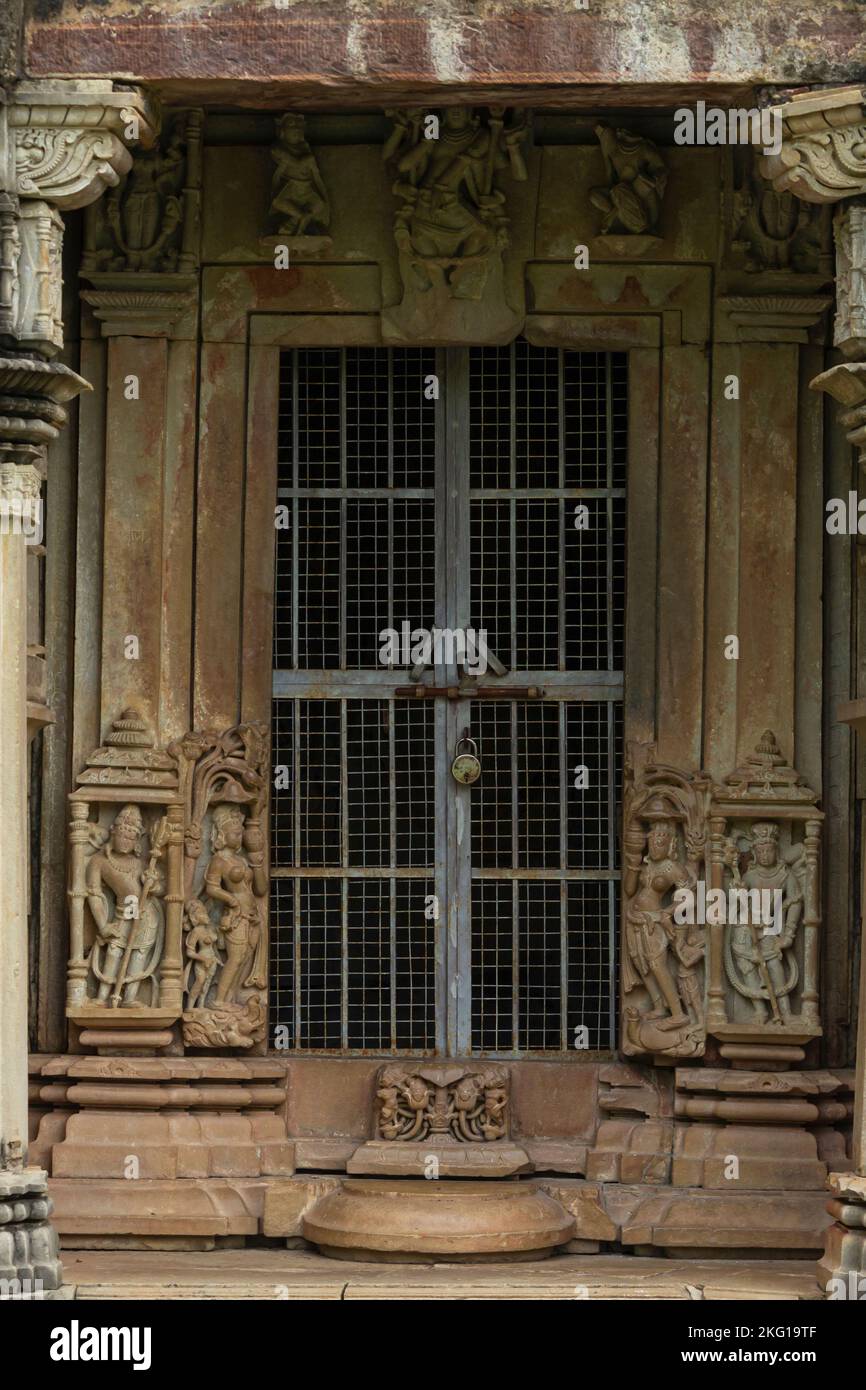 Carved sculptures on the Ashtamata Temple also known as the ...