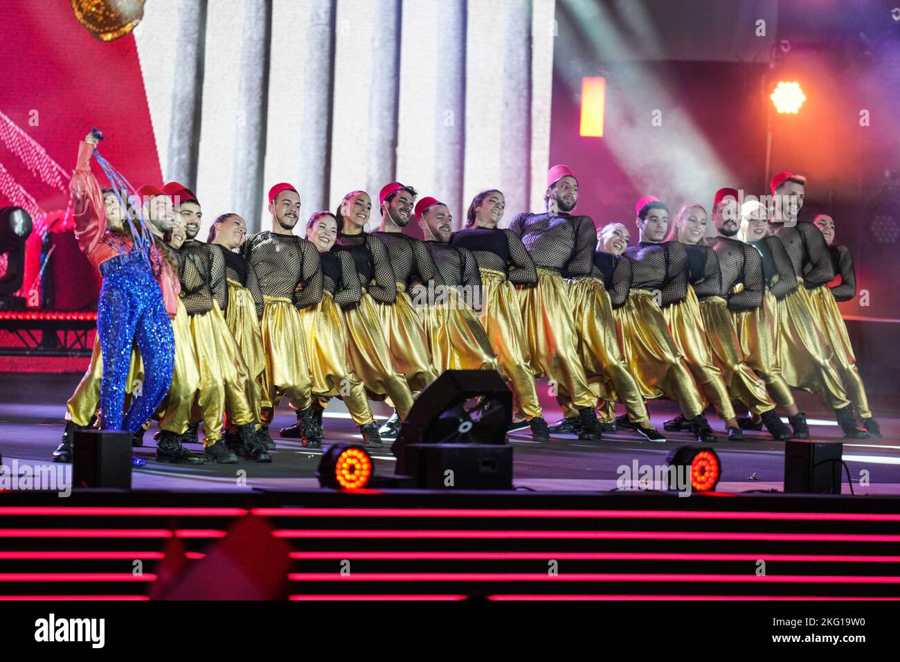 Doha, Qatar. 19th Nov, 2022. Mariam fares performs at First festival at ...