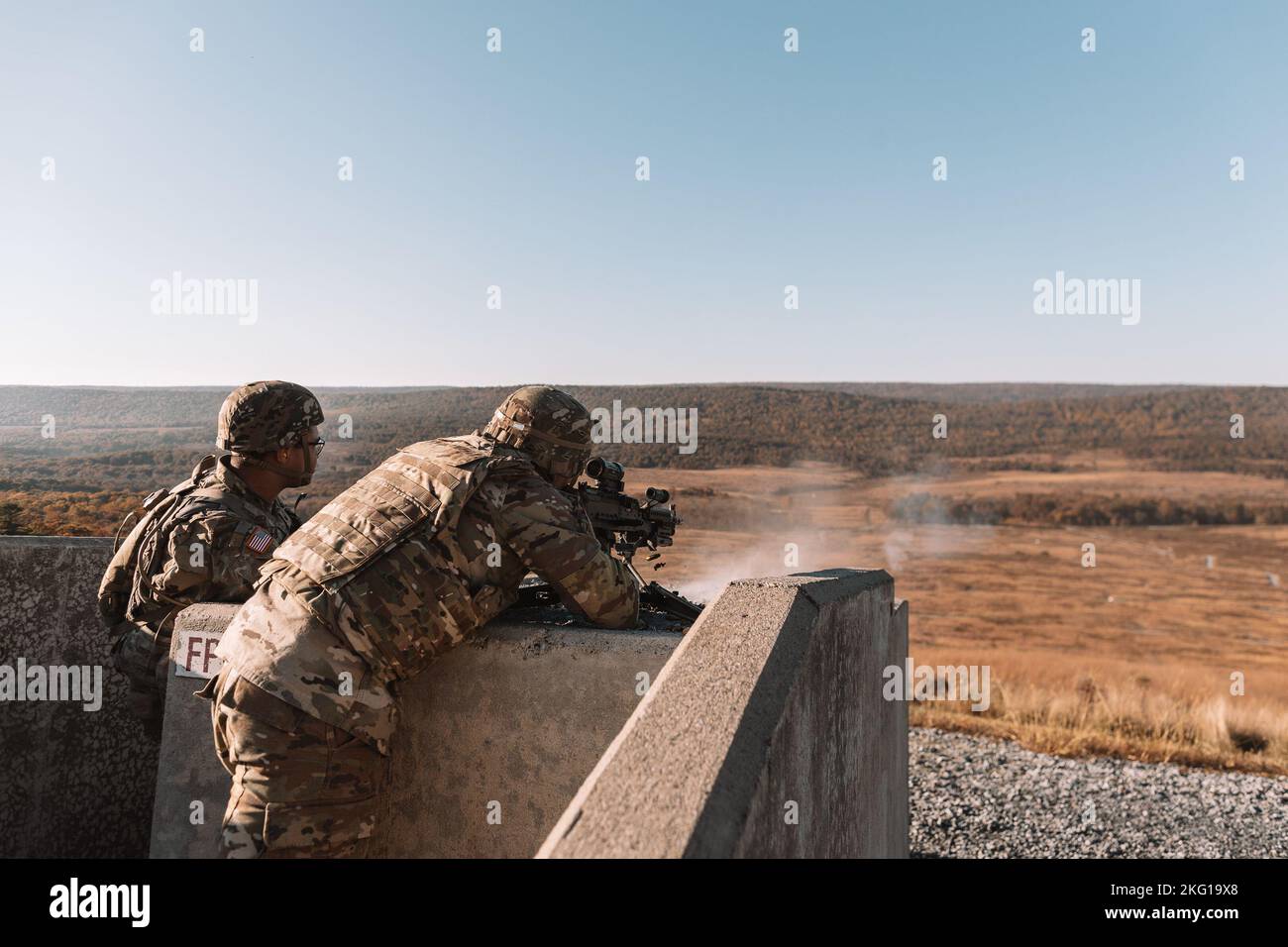 U.S. Soldiers with the 1-110th Infantry Battalion, 2nd Infantry Brigade ...