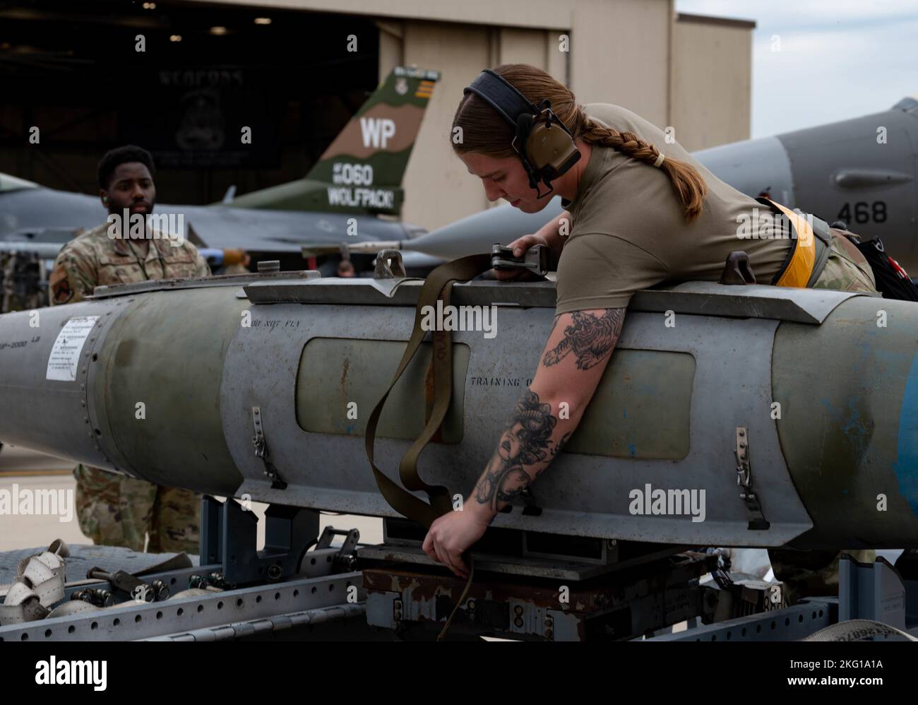 Staff Sgt. Hayden Fredrickson, 80th Fighter Generation Squadron weapons ...