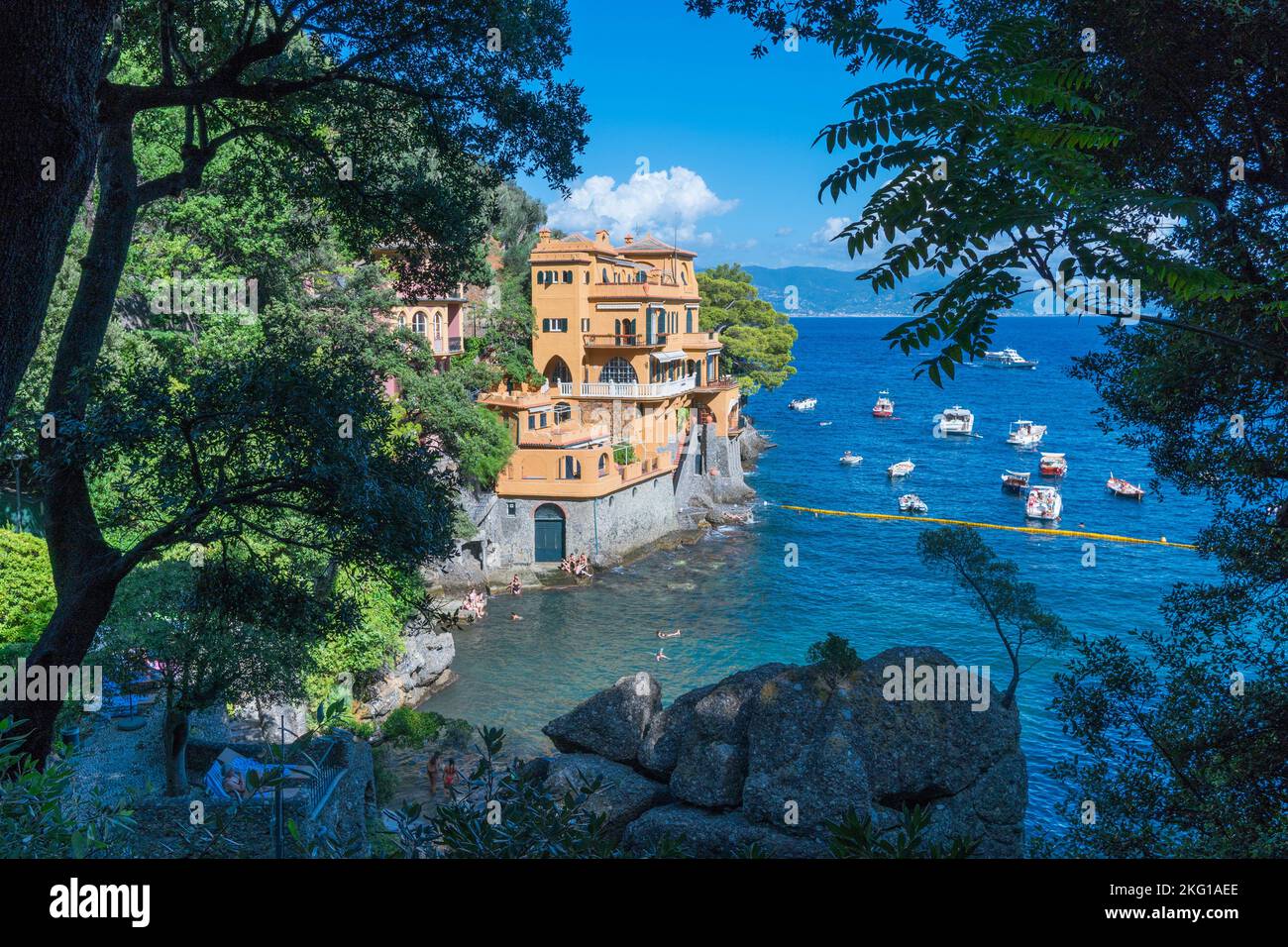 Hotel Piccolo Portofino tucked away in a cove on the beautiful Ligurian ...