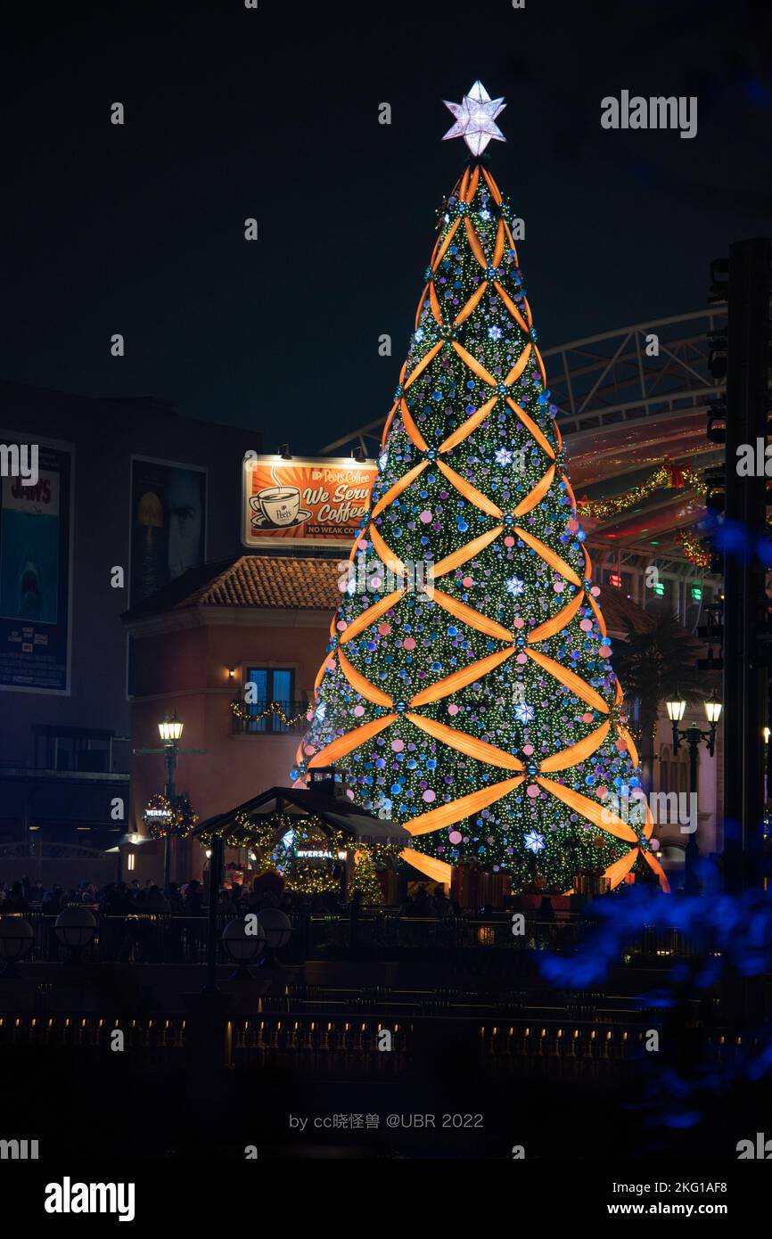 The giant Christmas Tree of the "Winter Holiday" themed activity on ...
