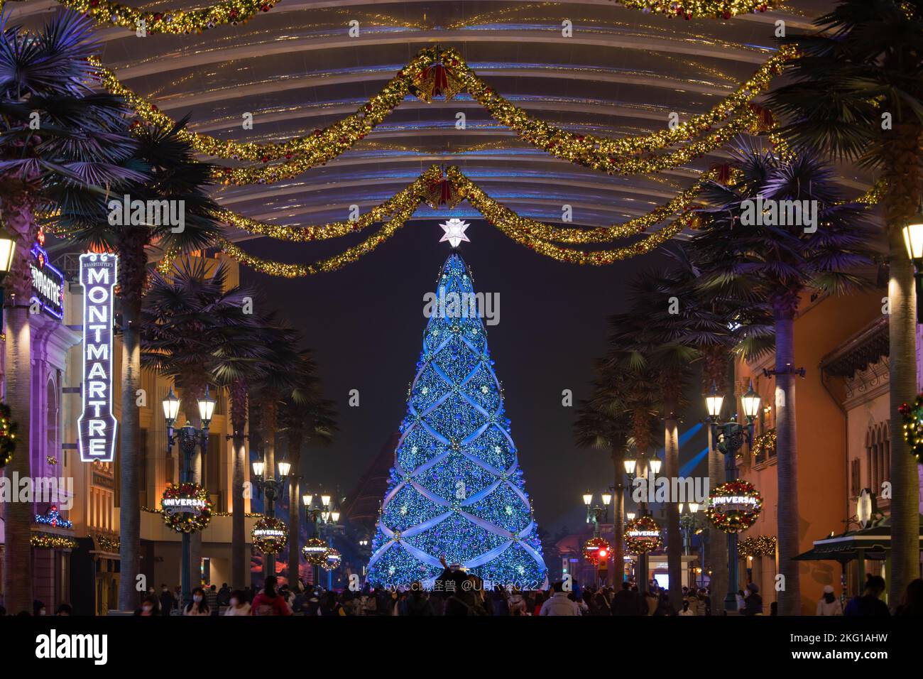 The giant Christmas Tree of the "Winter Holiday" themed activity on ...