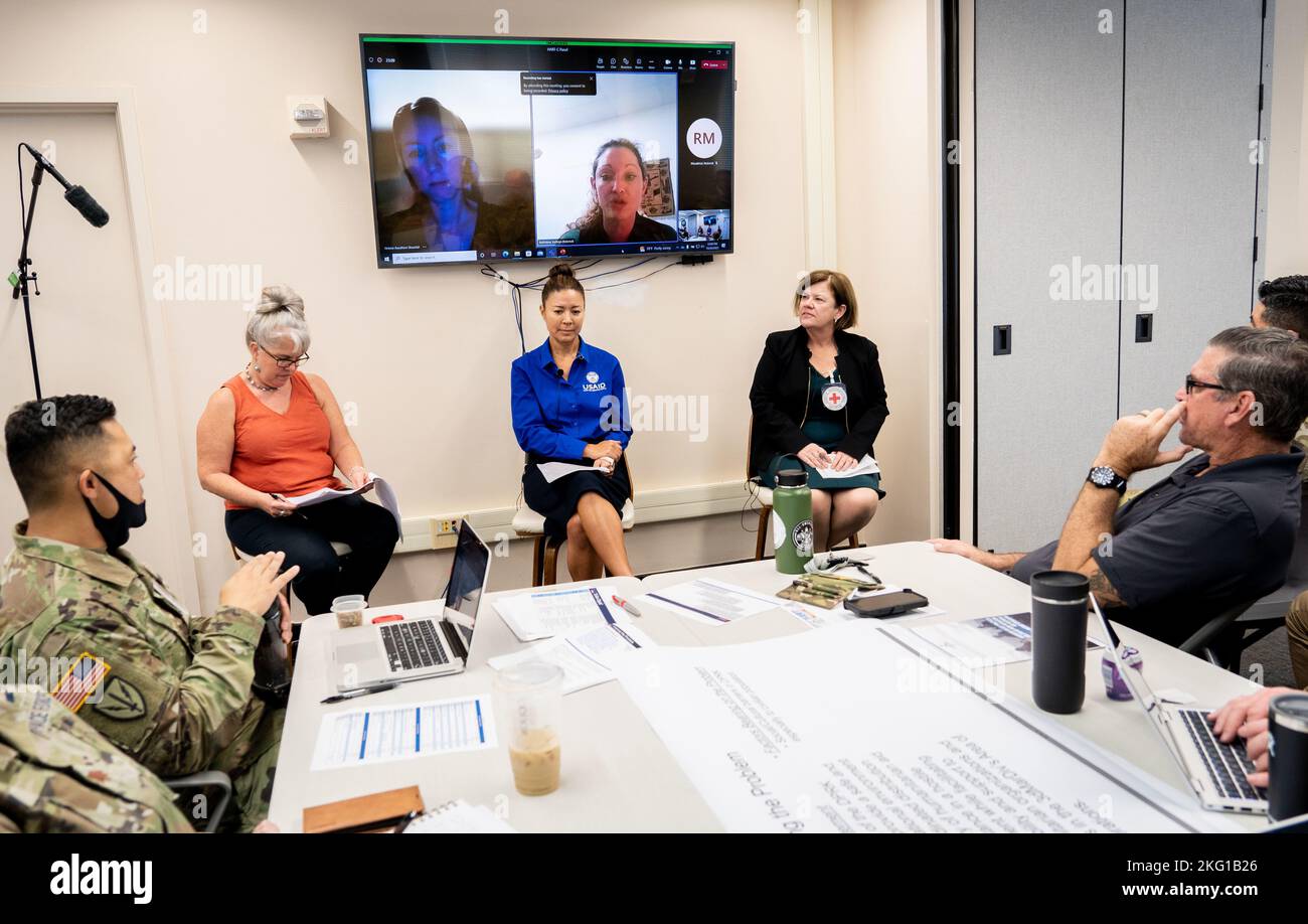 Military and civilian students attend the CFE-DM Humanitarian ...