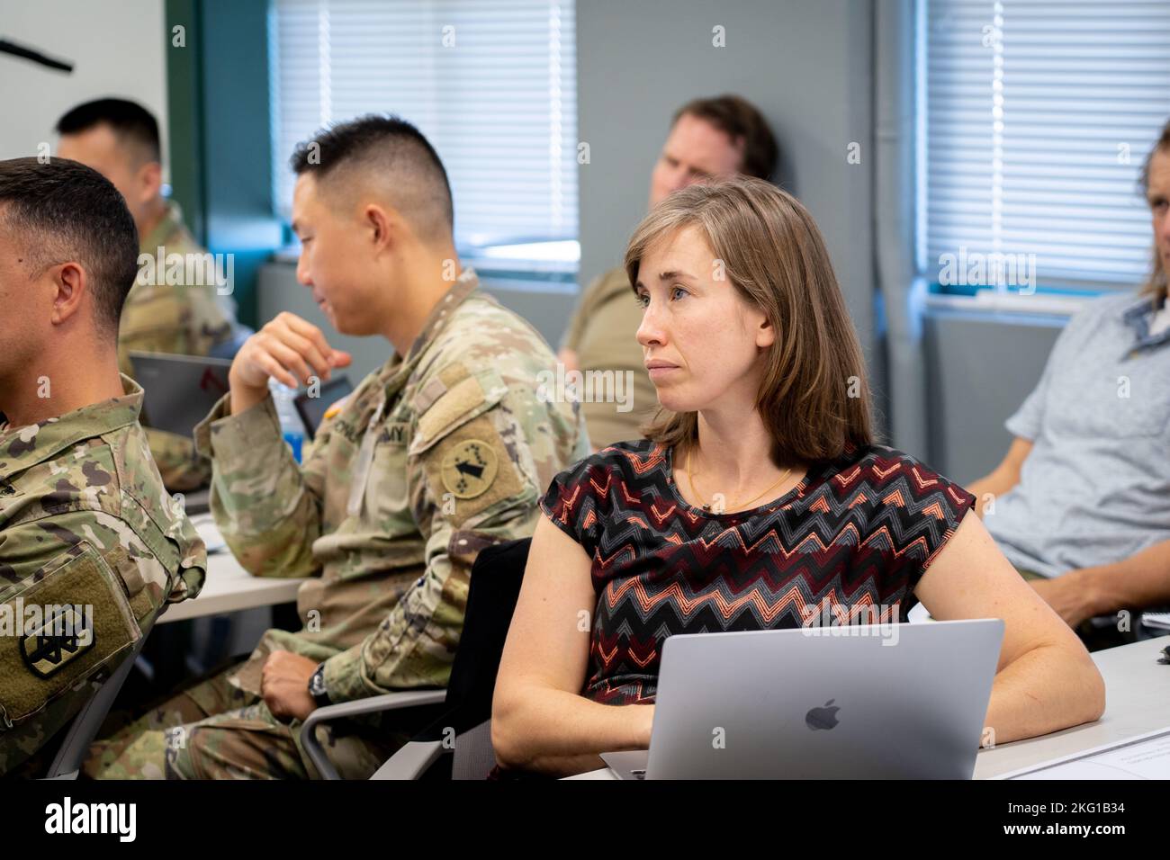 Military and civilian students attend the CFE-DM Humanitarian ...