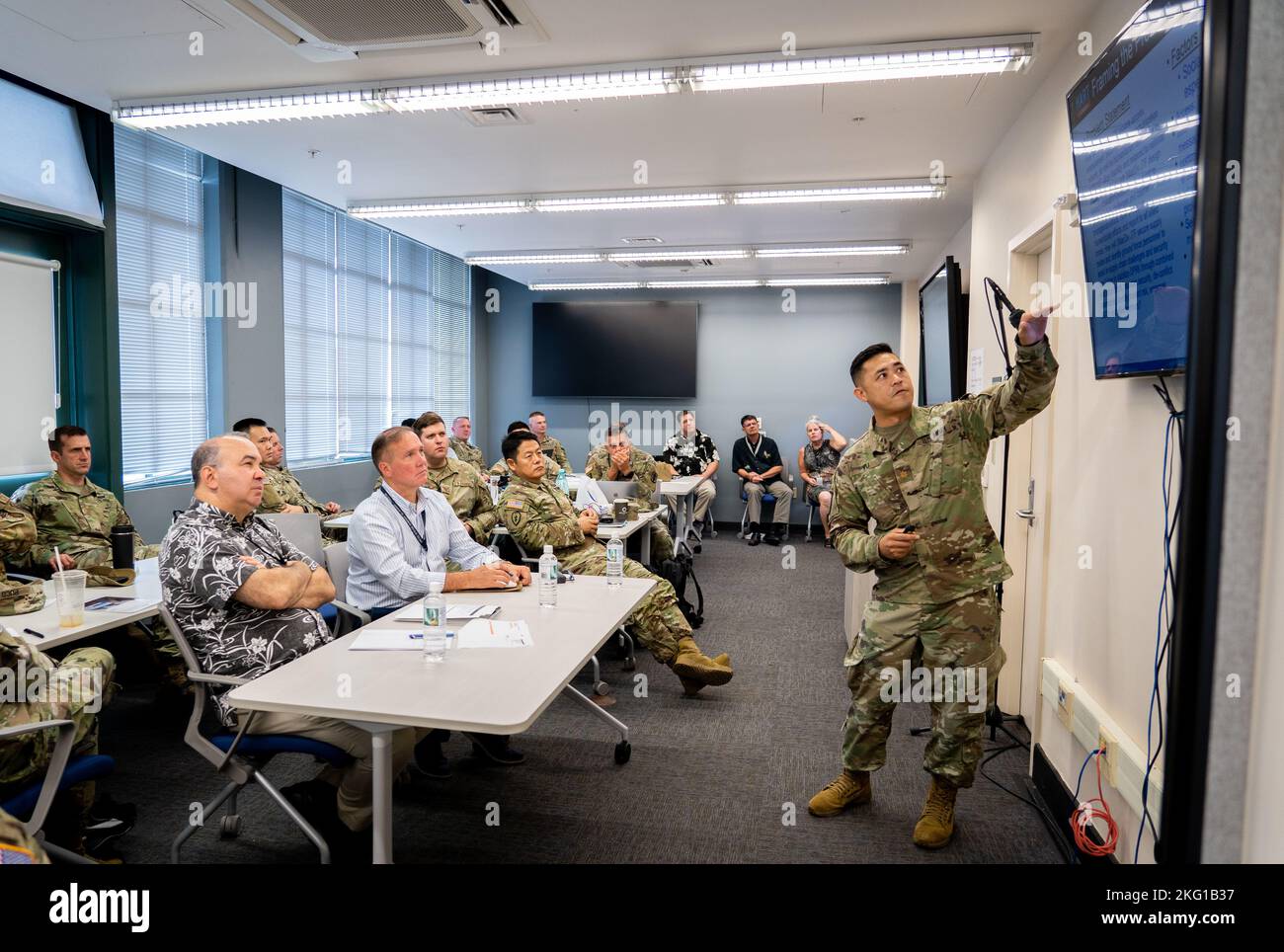 Military and civilian students attend the CFE-DM Humanitarian ...