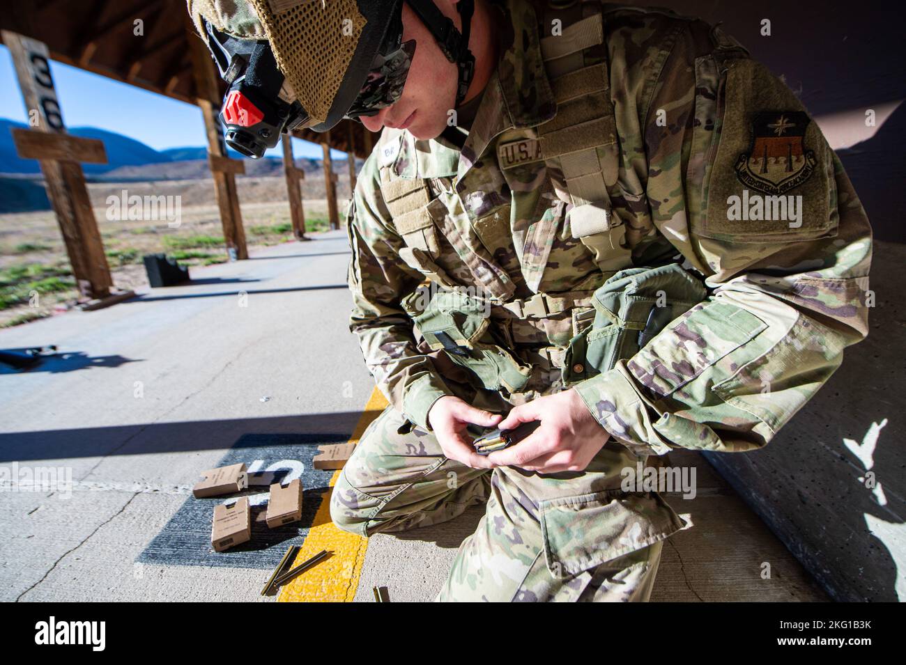 U.S. AIR FORCE ACADEMY, Colo. -- U.S. Air Force Academy cadets load ...