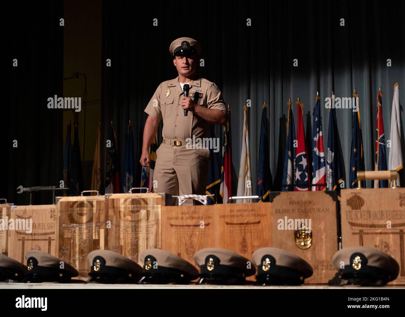 KADENA, Japan (Oct. 21, 2022) Chief Master-at-Arms Joshua Ferrer ...